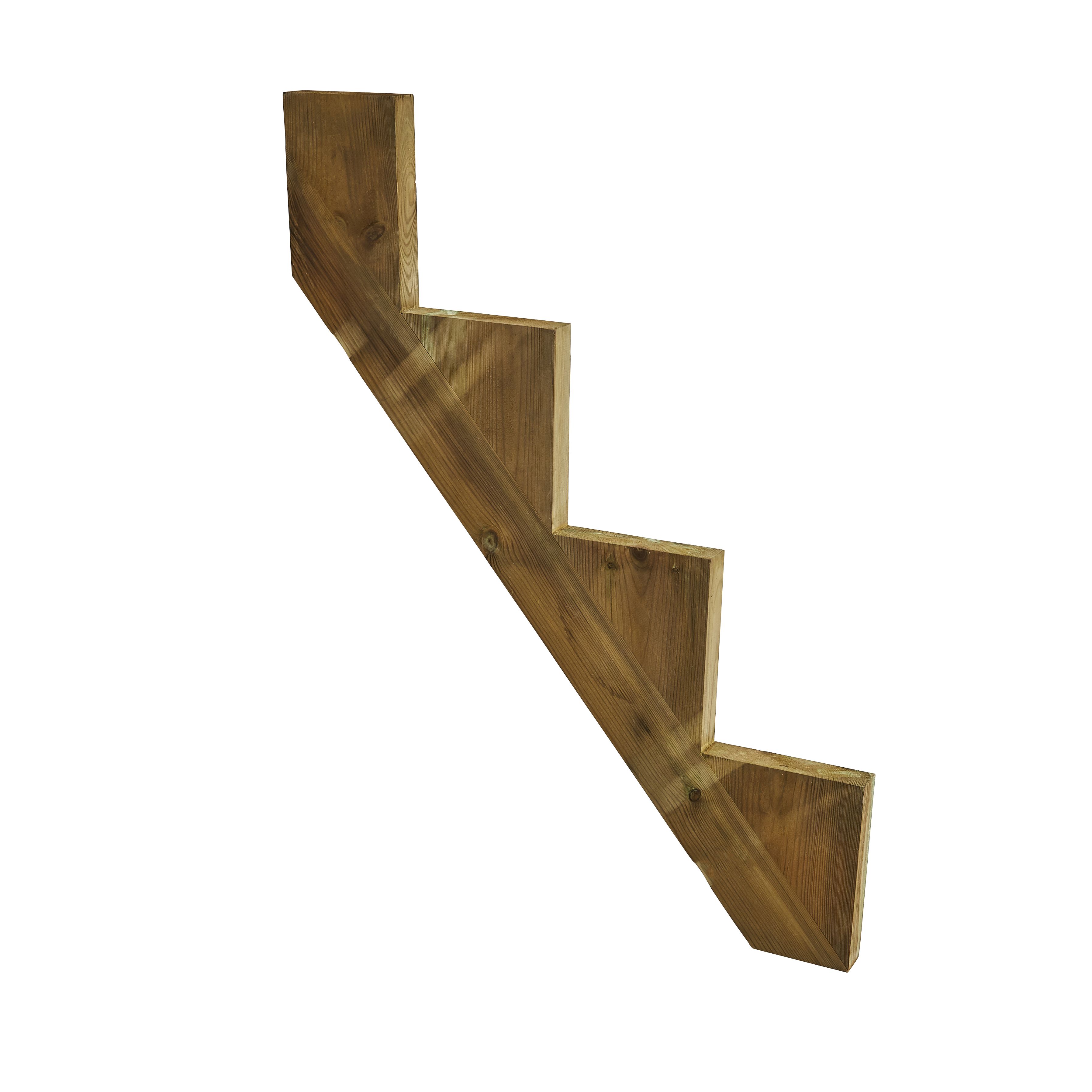 Richard Burbidge Softwood 4 step Deck riser (L) 1300mm | Departments ...