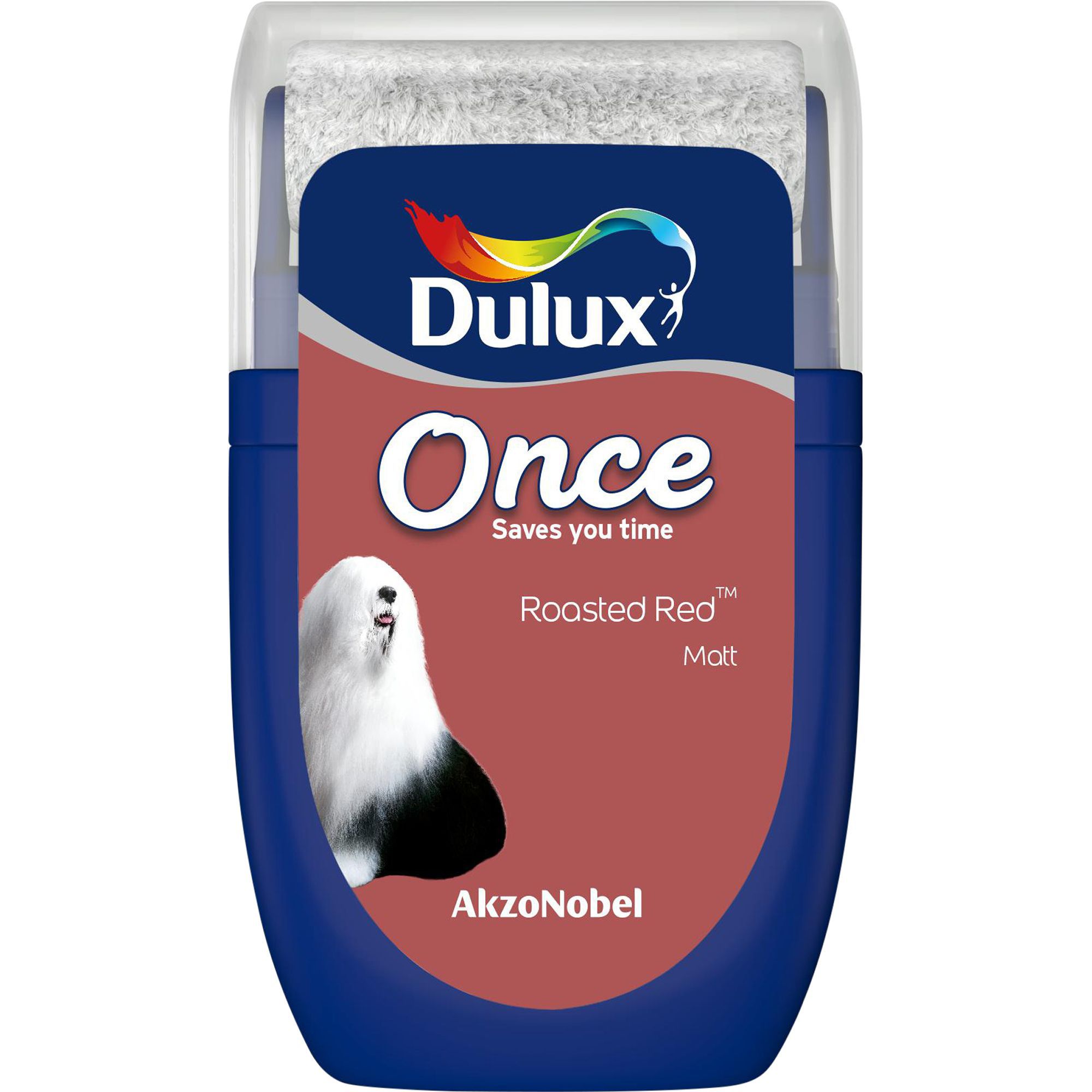 Dulux Once Roasted red Matt Emulsion paint 0.03L Tester pot ... Dulux Once Roasted red Matt Emulsion paint 0.03L Tester pot ...