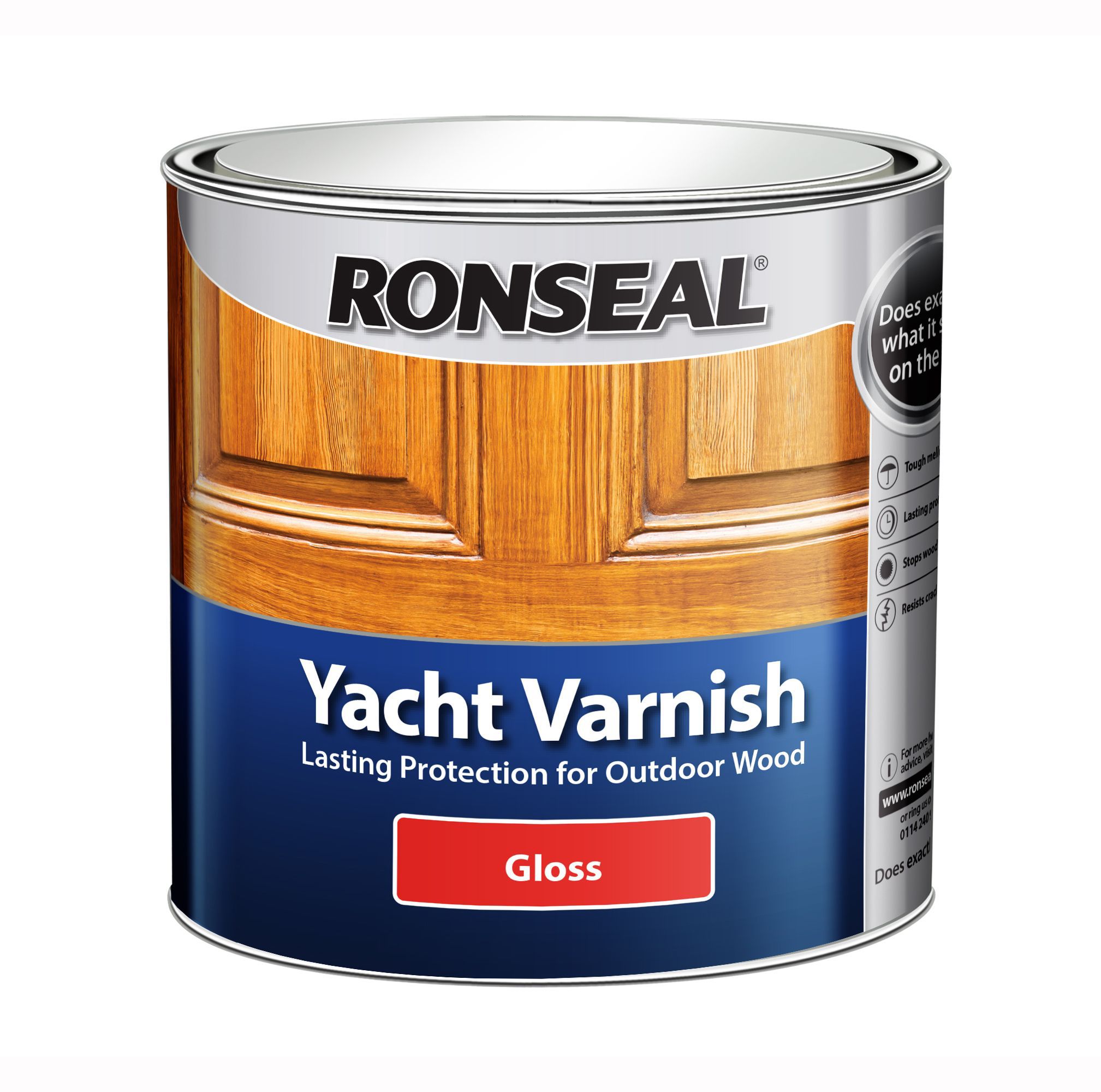 Ronseal Clear Gloss Wood Varnish 1L Departments DIY At B Q