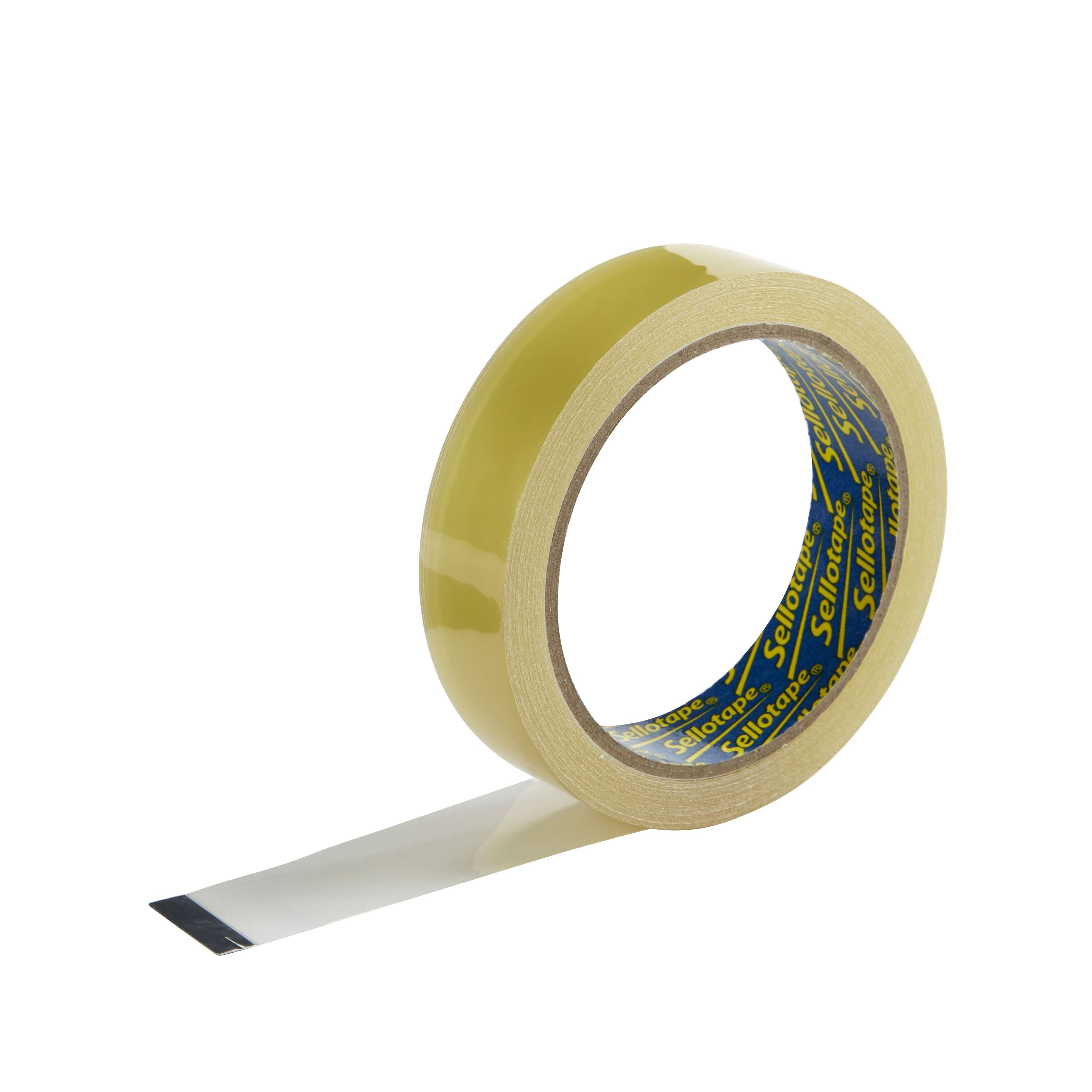 Sellotape Yellow General purpose tape (L)50m (W)24mm | Departments ...