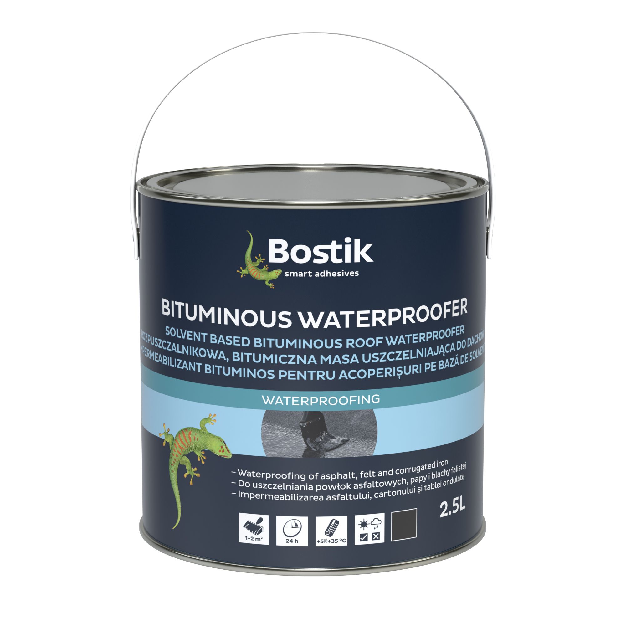 Bostik Black Bituminous waterproofer 2.5L | Departments | DIY at B&Q