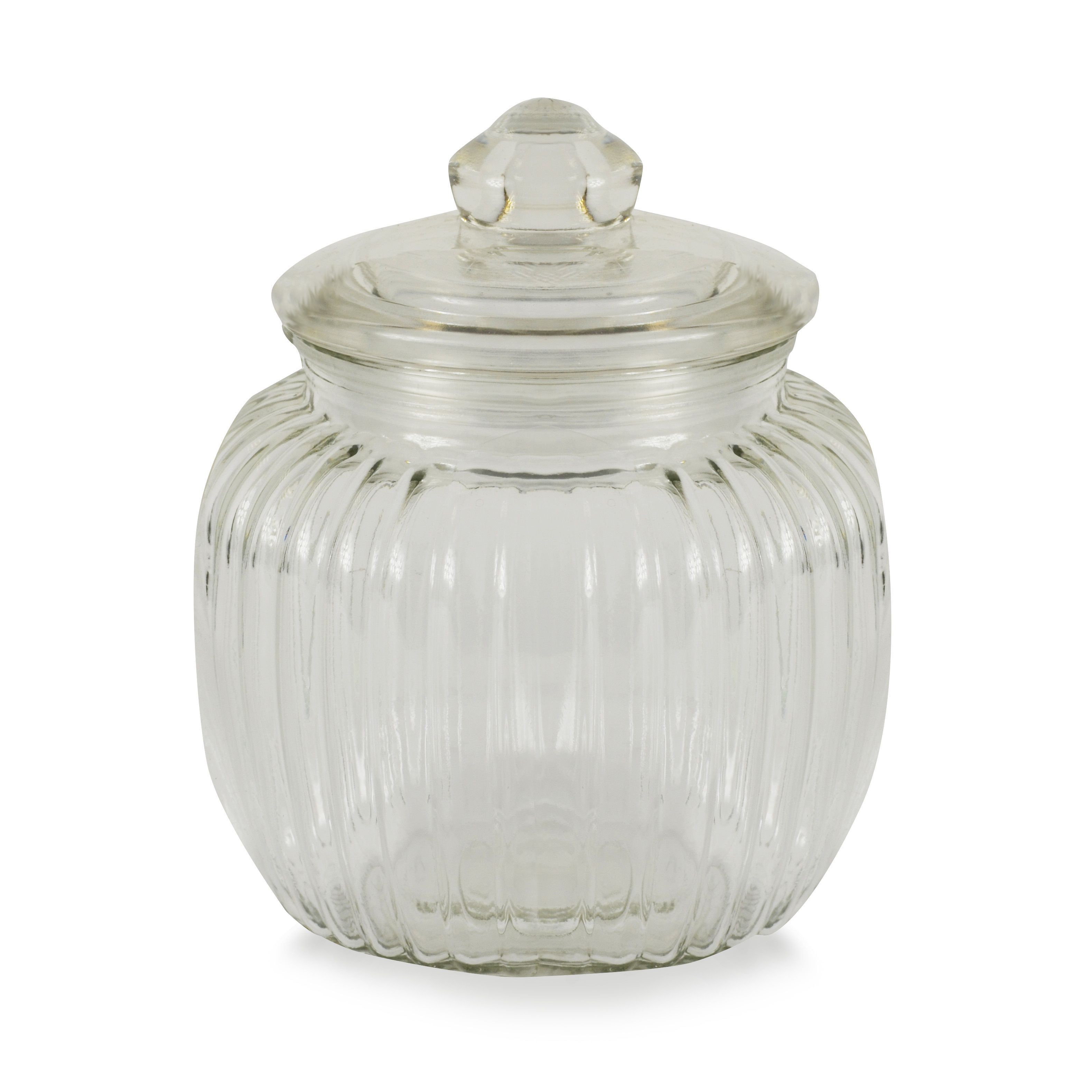 Ornate Glass Jar, Small | Departments | DIY at B&Q