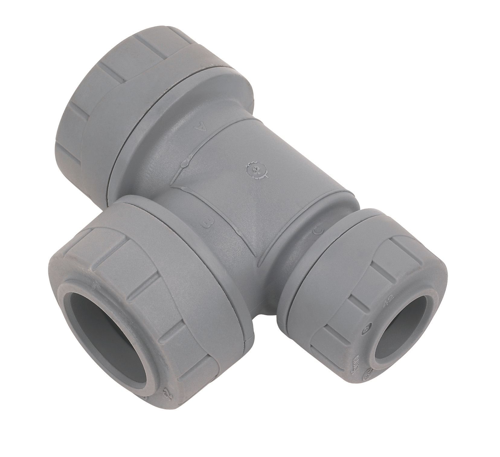 Polyplumb Push fit Reducing tee (Dia)22mm | Departments | DIY at B&Q