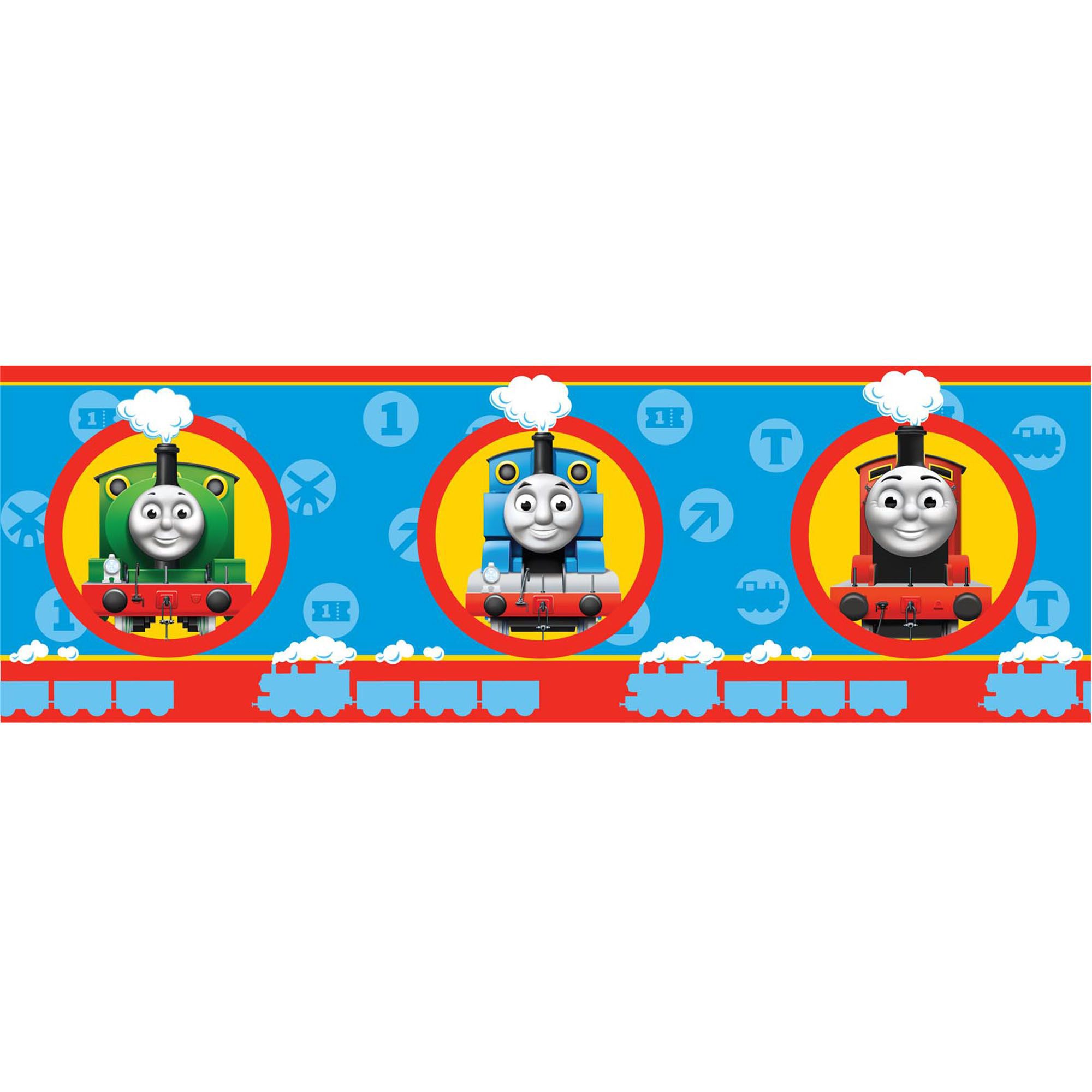 Fun4Walls Thomas The Tank Engine Multicolour Border | Departments | DIY ...