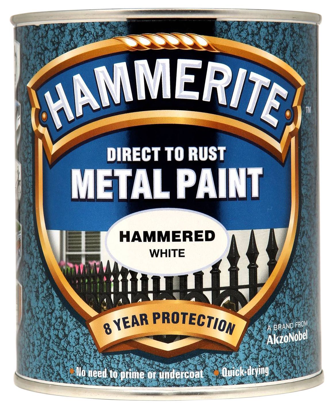 Hammerite White Hammered effect Metal paint, 0.75L | Departments | DIY ...