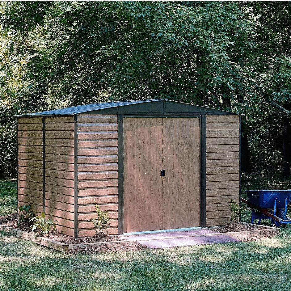10x8 Woodvale Apex Metal Shed | Departments | DIY at B&Q