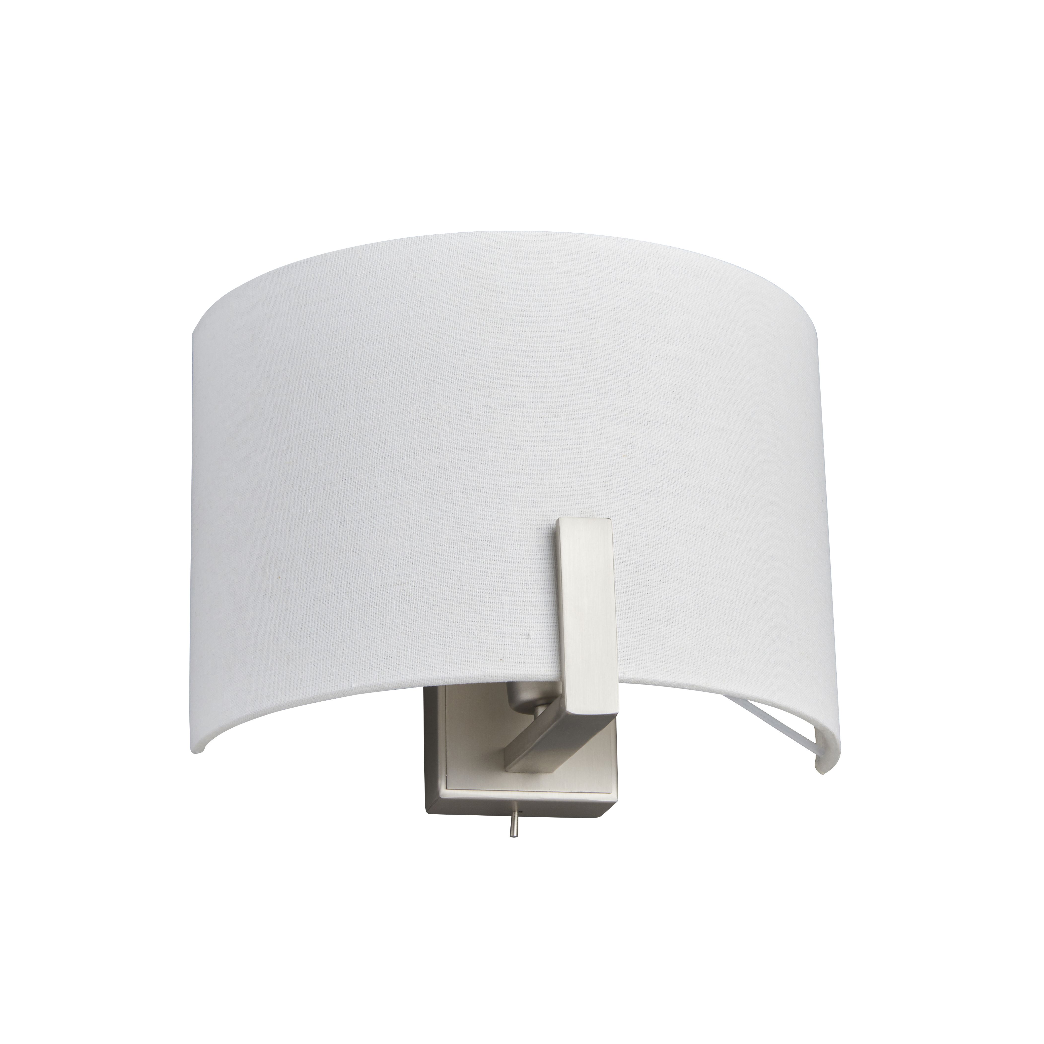 Westbourne Ivory Single wall light | Departments | DIY at B&Q