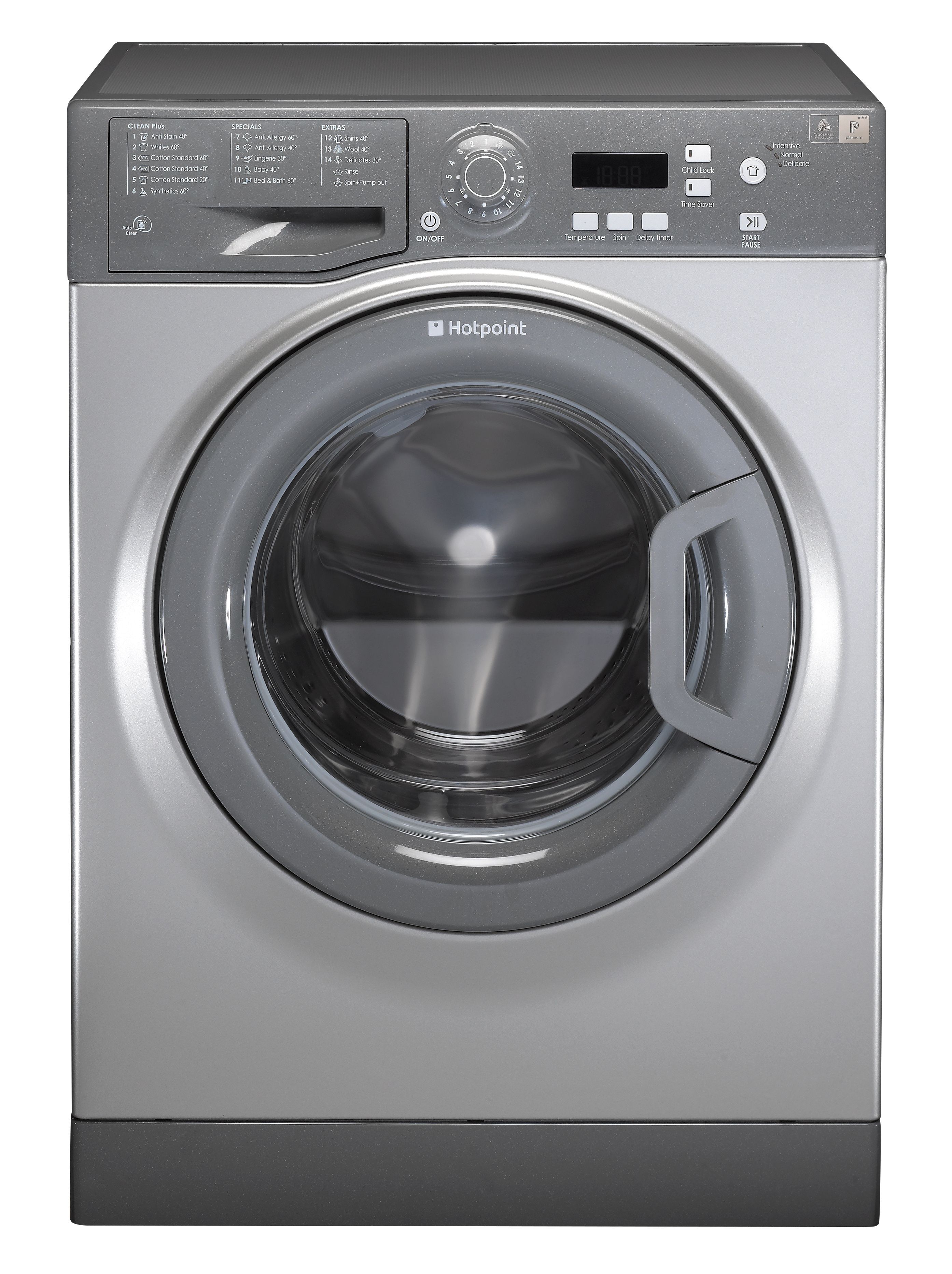 Hotpoint WMAQF641GUK Graphite Freestanding Washing machine ...