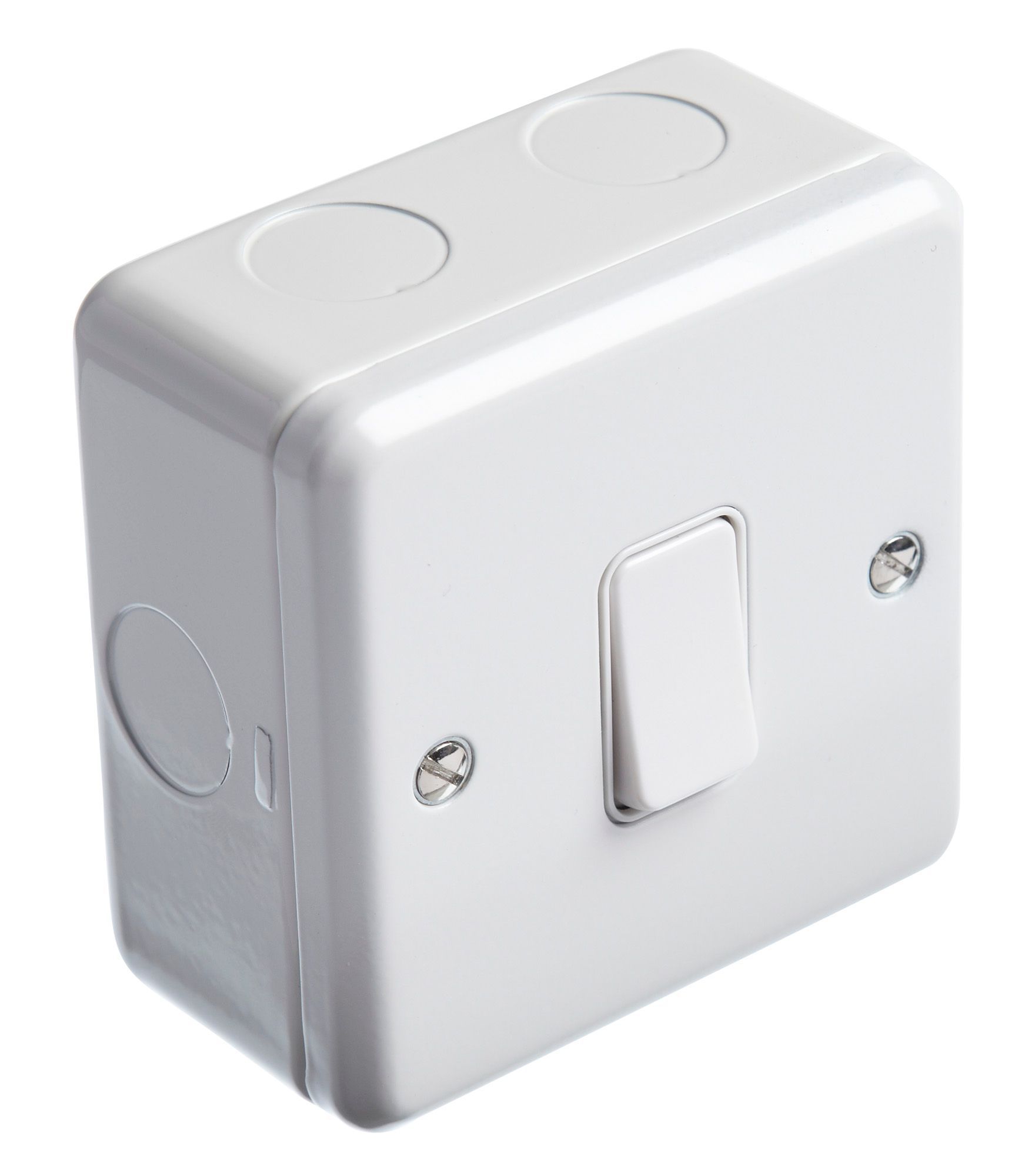MK 13A 2 Way Single White Light Switch With Box Departments DIY At B Q