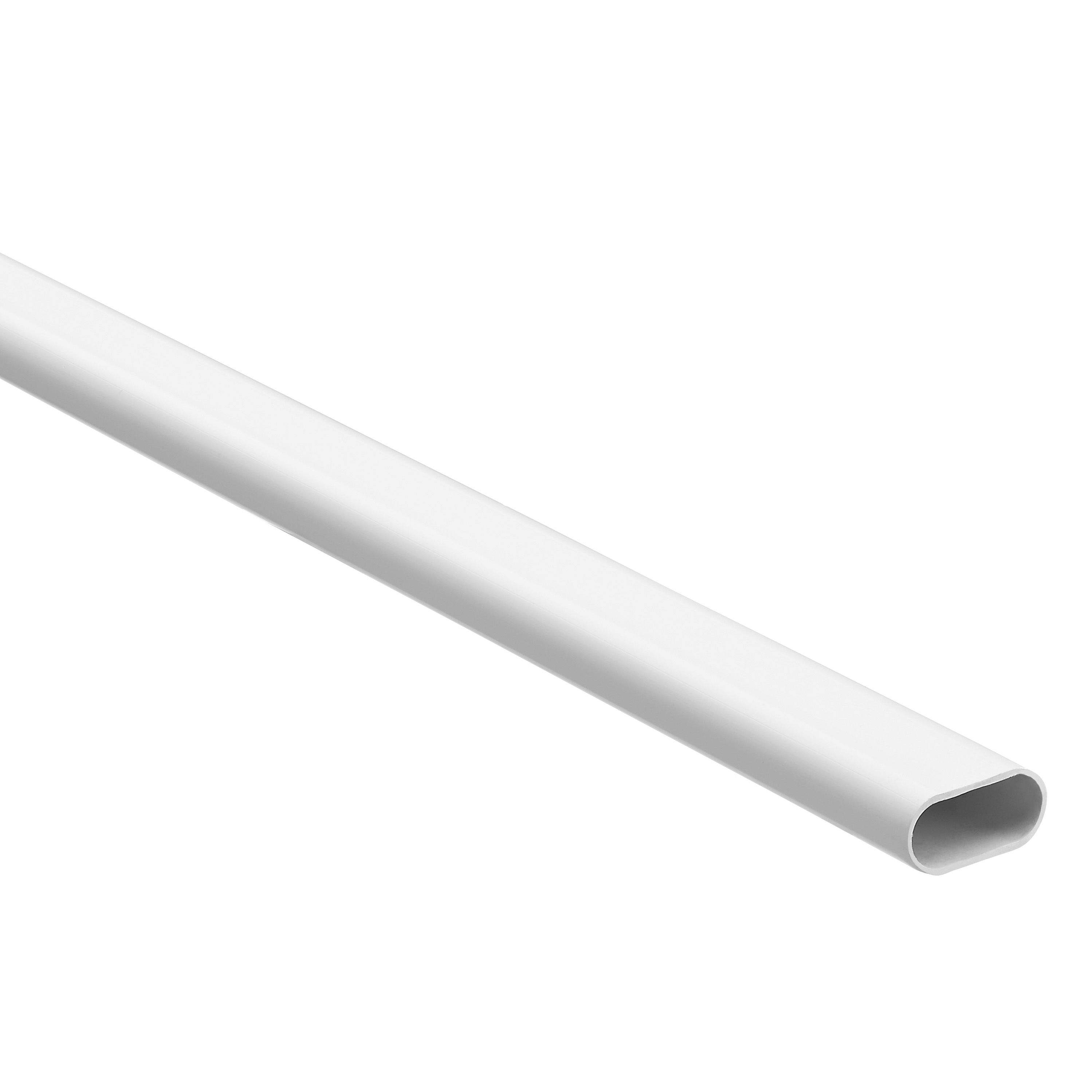 MK White 20mm Oval Trunking length, (L)2m | Departments | DIY at B&Q