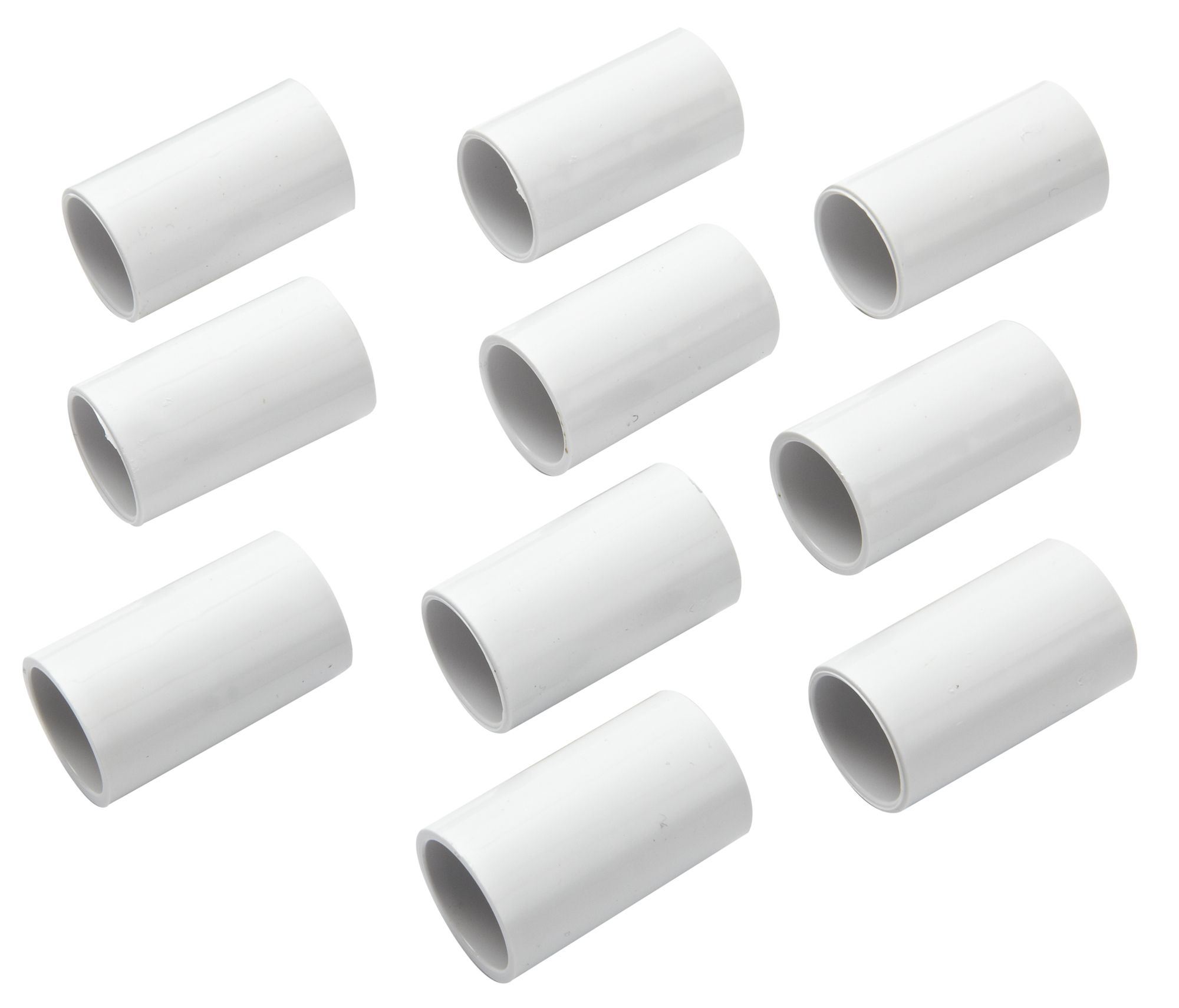 MK White 20mm Trunking coupler, Pack of 10 | Departments | DIY at B&Q