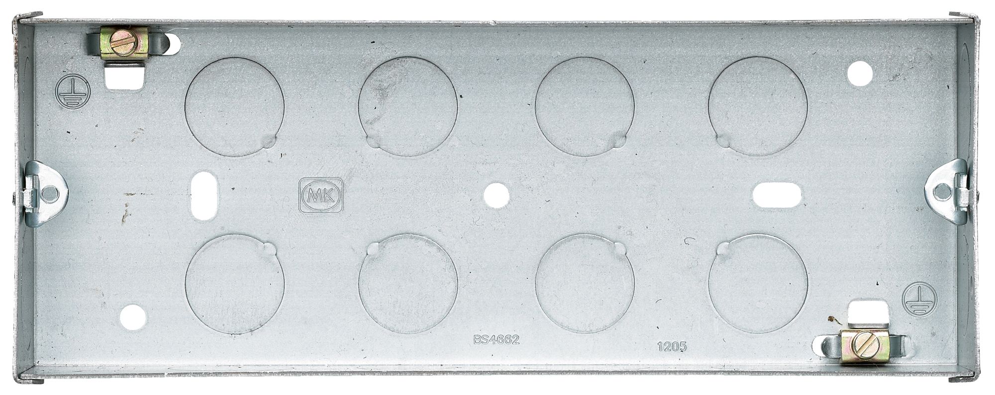 MK 35mm Steel Triple Knockout box | Departments | DIY at B&Q