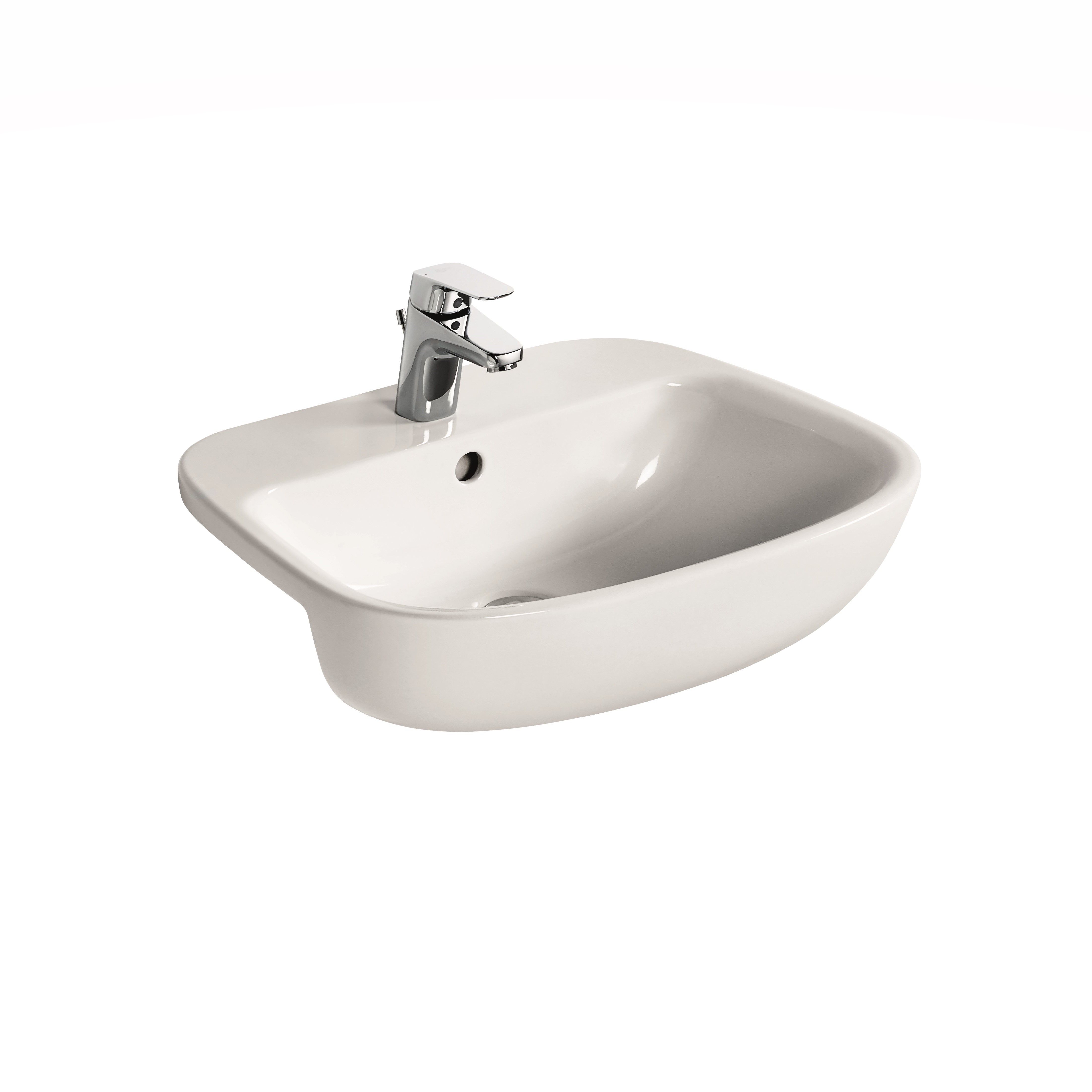 Ideal Standard Studio Echo D-shaped Semi-recessed Basin | Departments ...