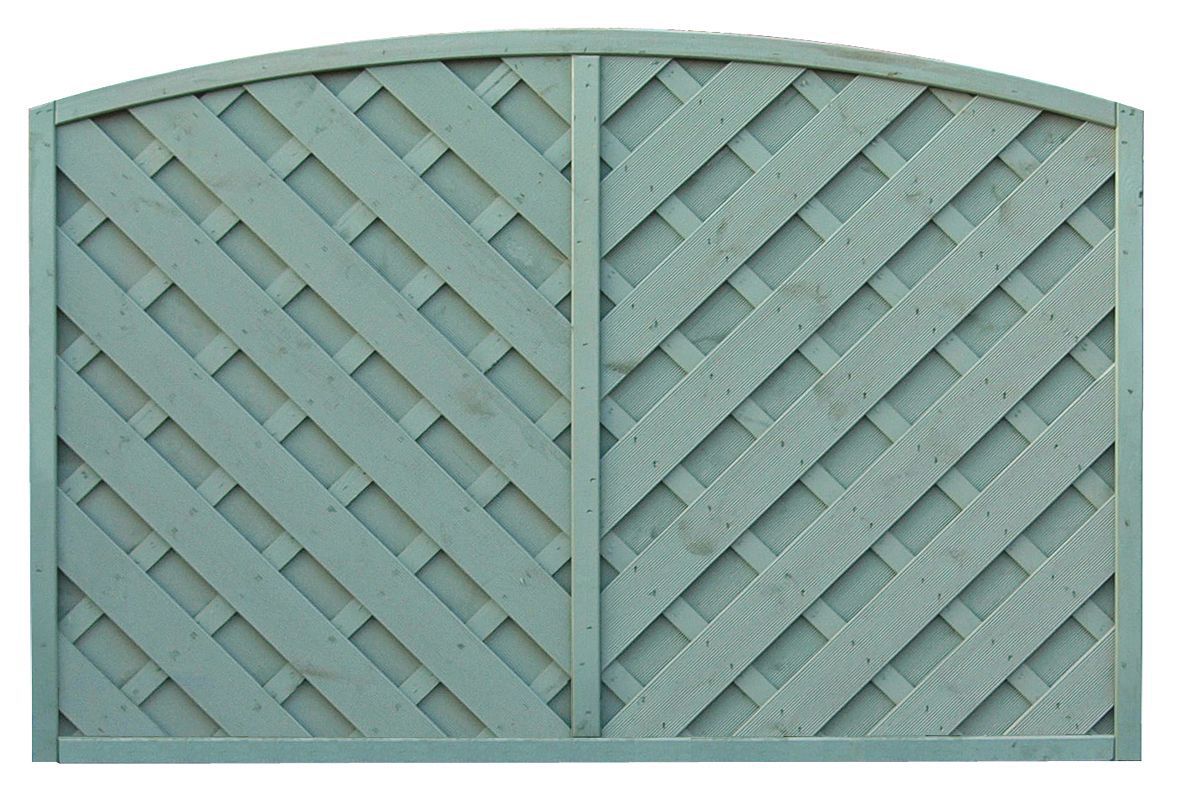 Grange St Lunair Diagonal slat Fence panel (W)1.8 m (H)1.2m, Pack of 4 ...