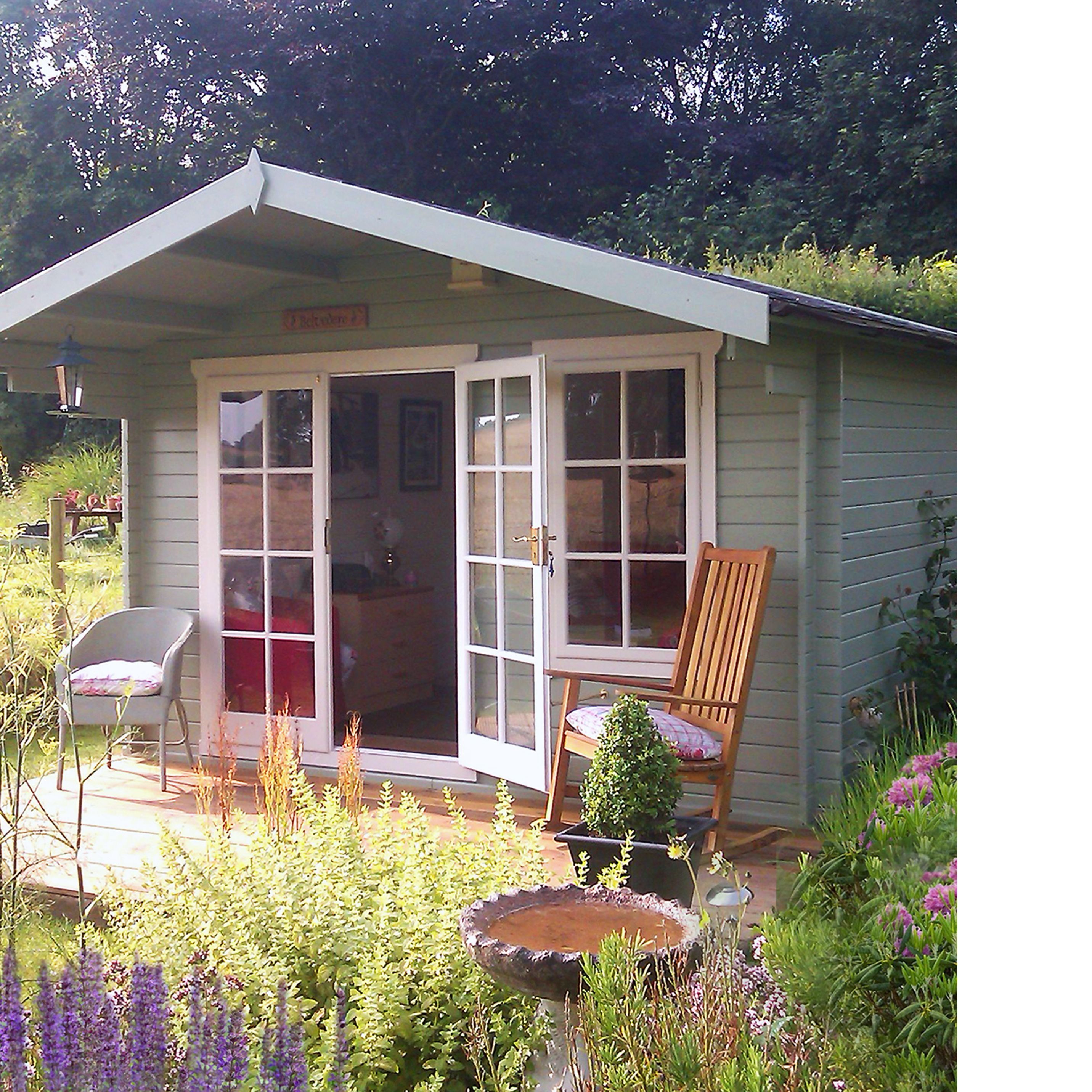 12X8 Cannock 28mm Tongue & Groove Timber Log Cabin with Assembly ...