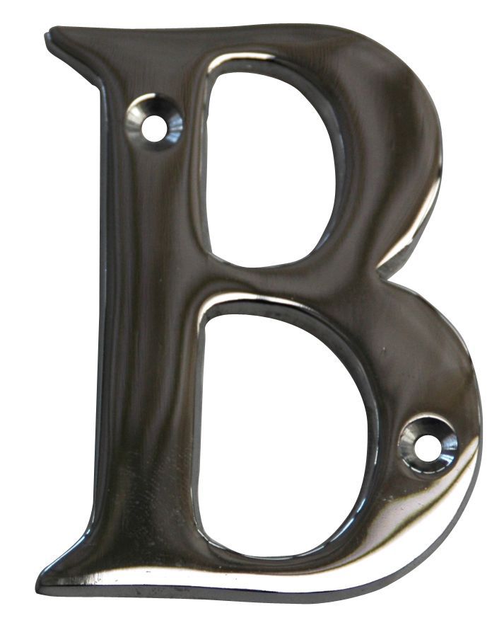 Chrome effect Chrome 100mm House letter B | Departments | DIY at B&Q