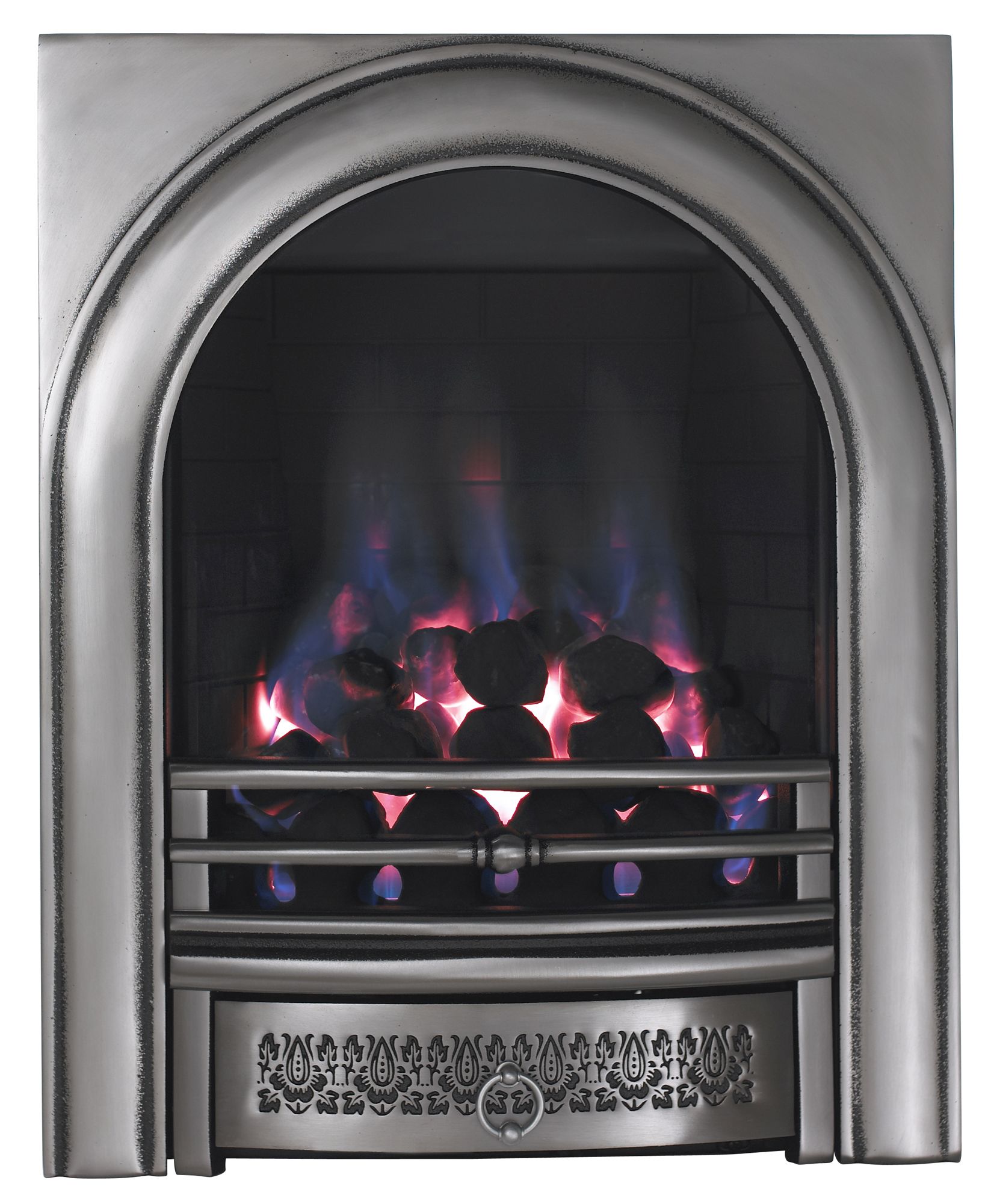 Focal Point Arch Chrome effect Gas Fire | Departments | DIY at B&Q