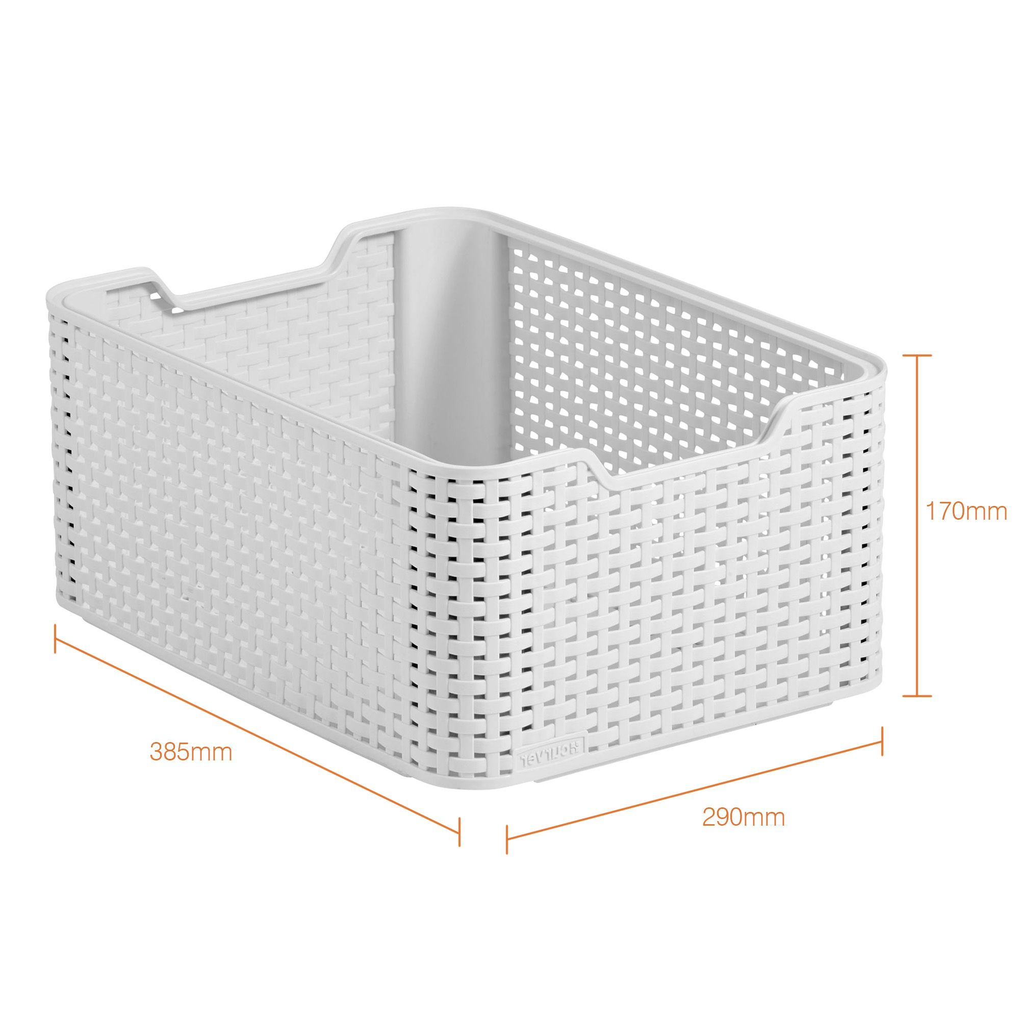 Curver White 9L Storage box | Departments | DIY at B&Q