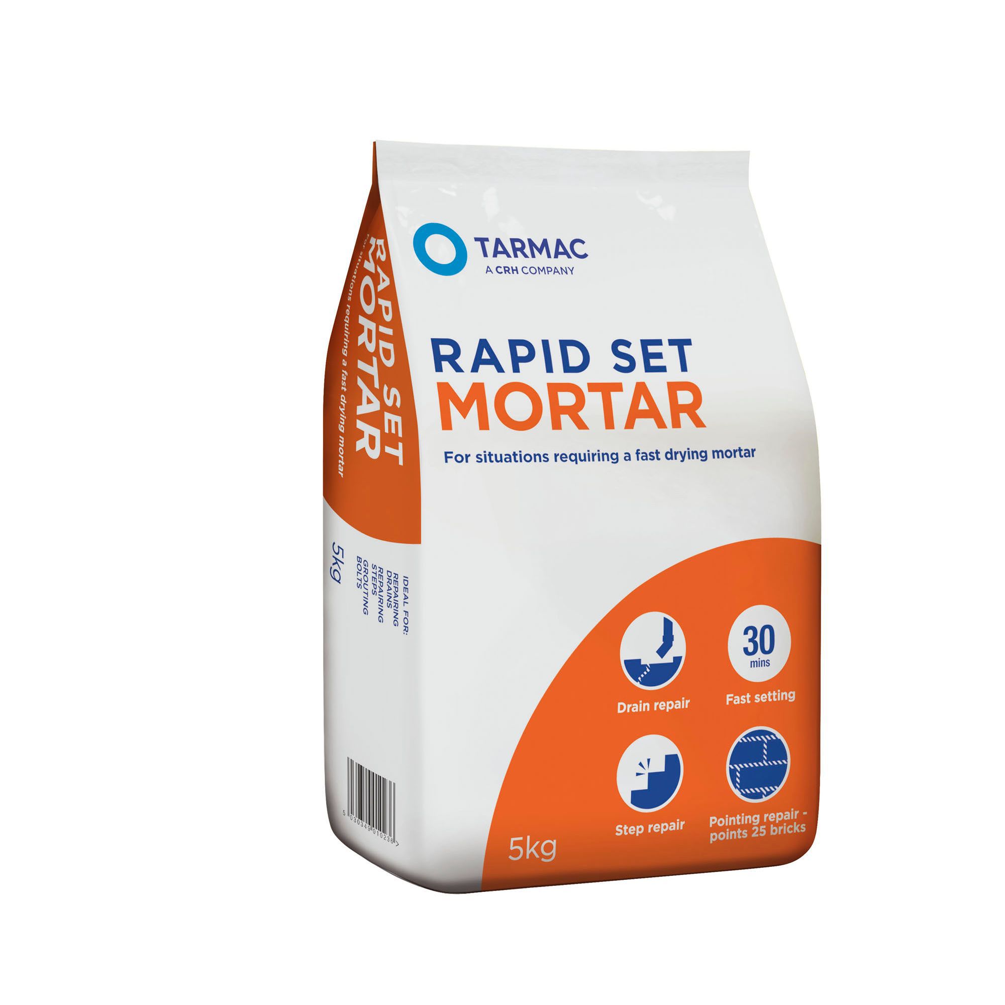 Tarmac Rapid Set Mortar, 5kg Bag | Departments | DIY at B&Q