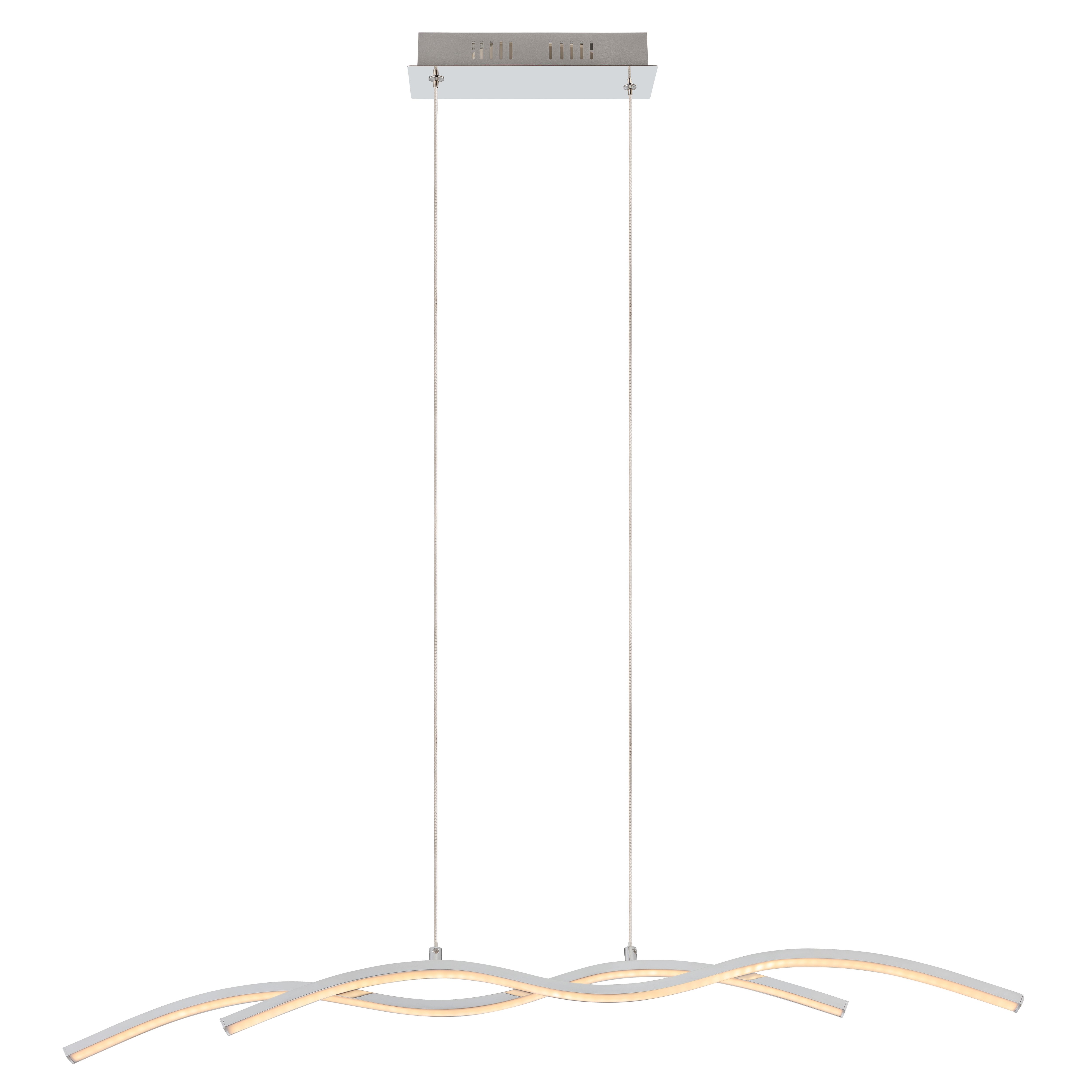 Alani Chrome effect 2 Lamp Pendant ceiling light | Departments | DIY at B&Q