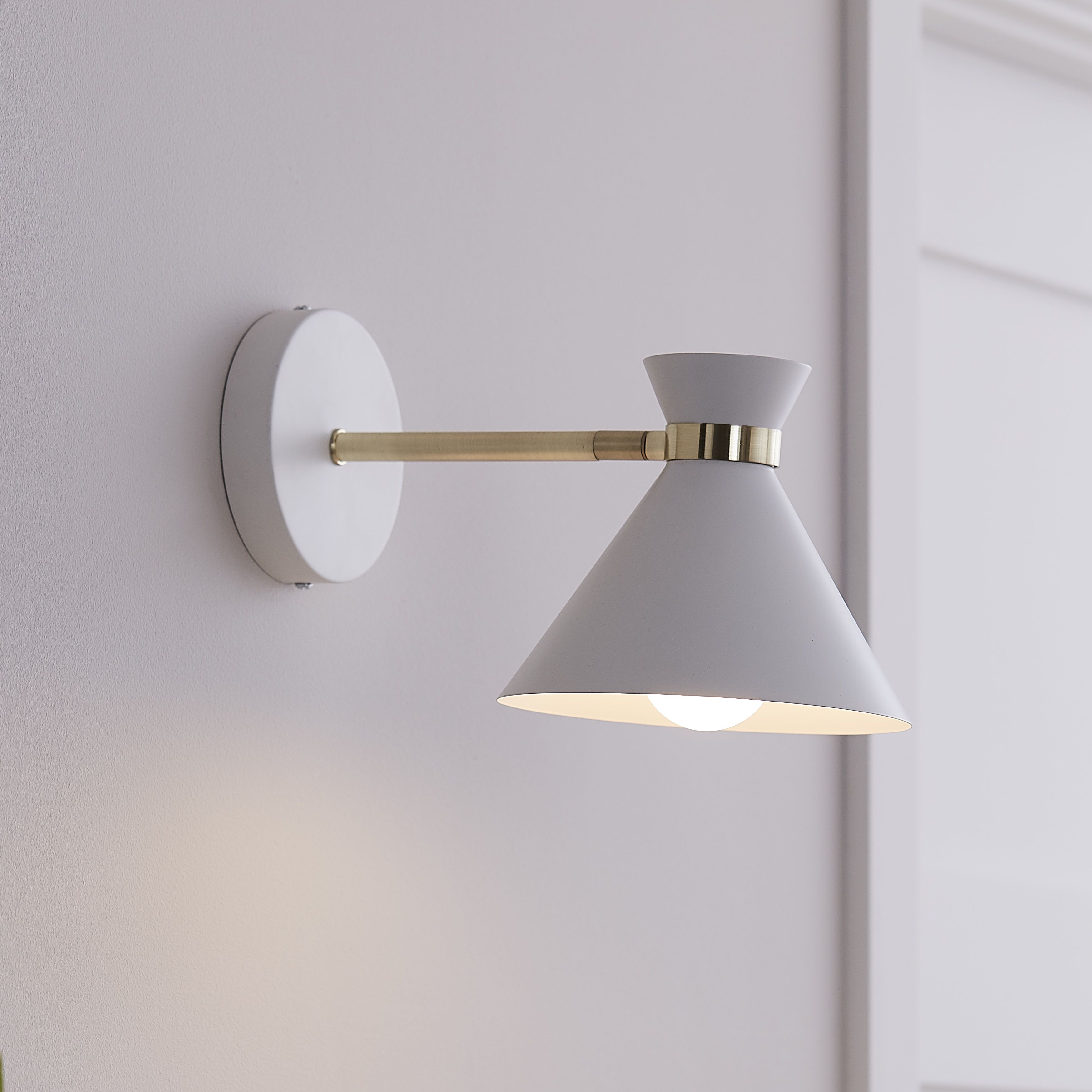 Apennin Matt Cream Wall light | Departments | DIY at B&Q