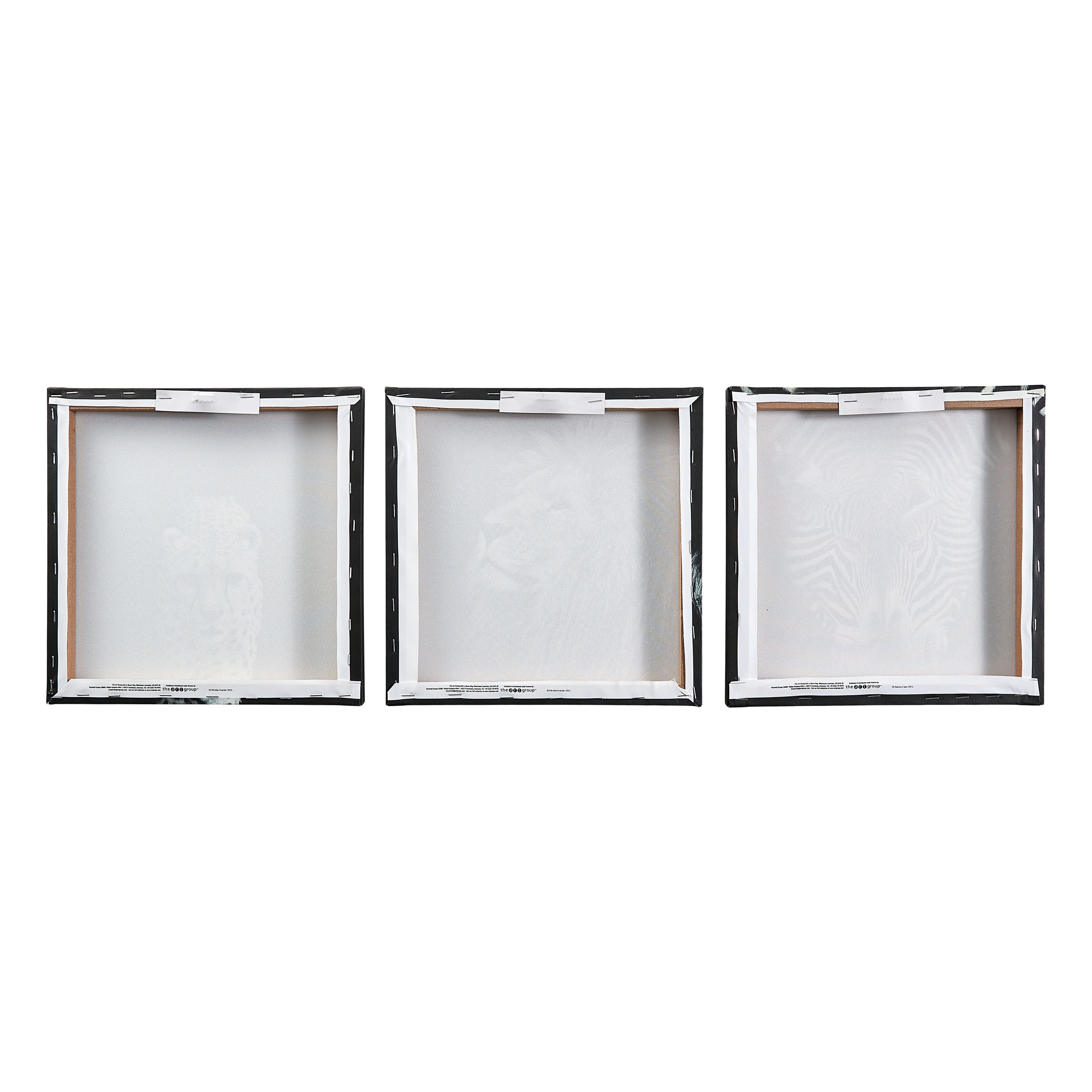 Animals Black & white Canvas (W)900mm (H)300mm | Departments | DIY at B&Q