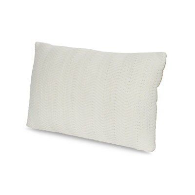 Herringbone Cream Cushion | Departments | DIY at B&Q