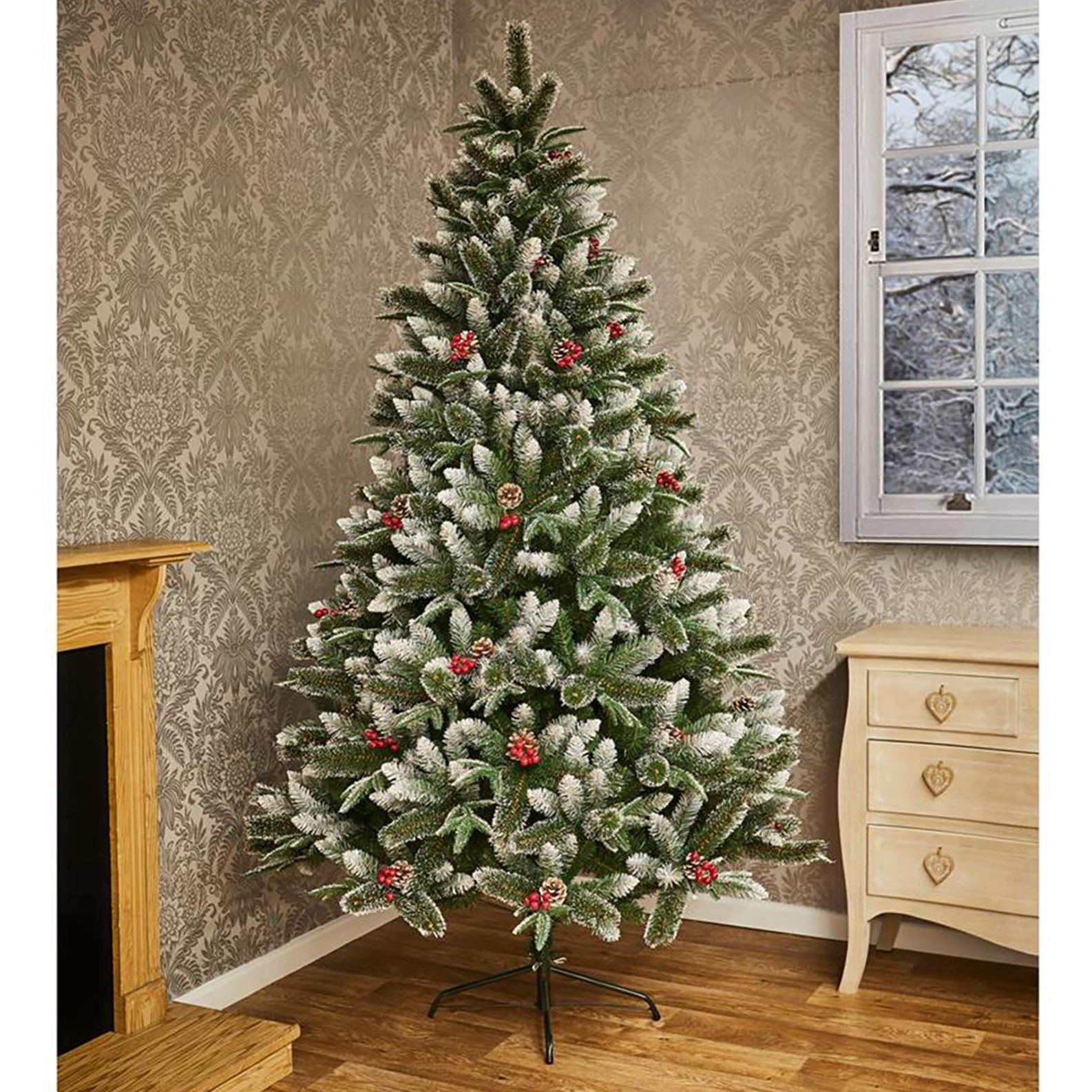 8ft New Jersey Spruce Artificial Christmas tree | Departments | DIY at B&Q