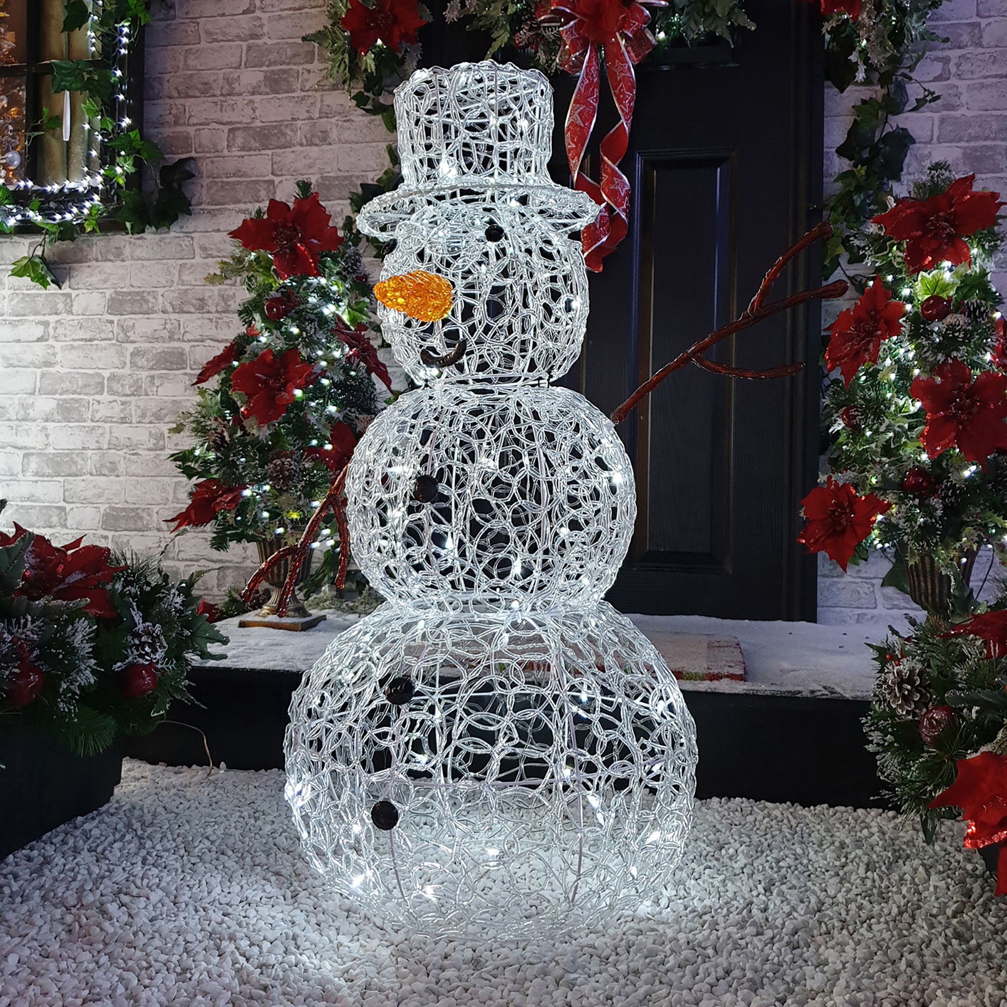White LED Snowman Silhouette | Departments | DIY at B&Q