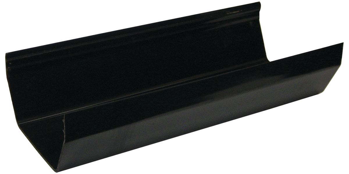 FloPlast Square Gutter (Dia)114mm (W)114mm (L)2m, Black | Departments ...