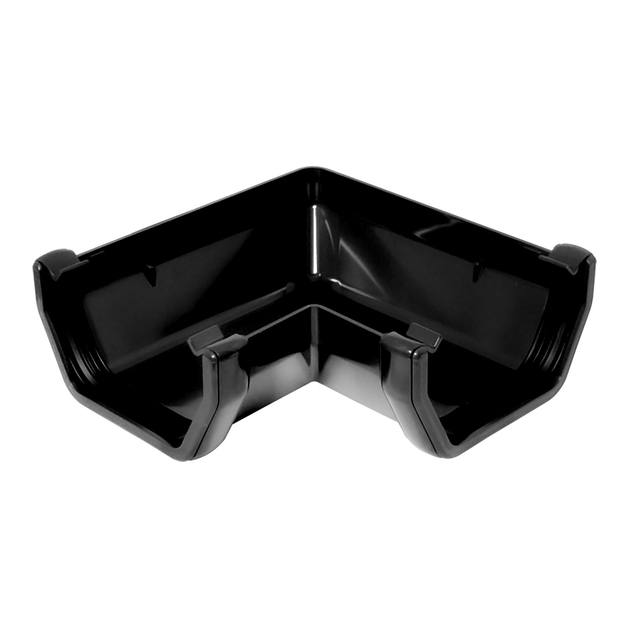 FloPlast Square 90° Gutter angle, Anthracite grey | Departments | DIY ...