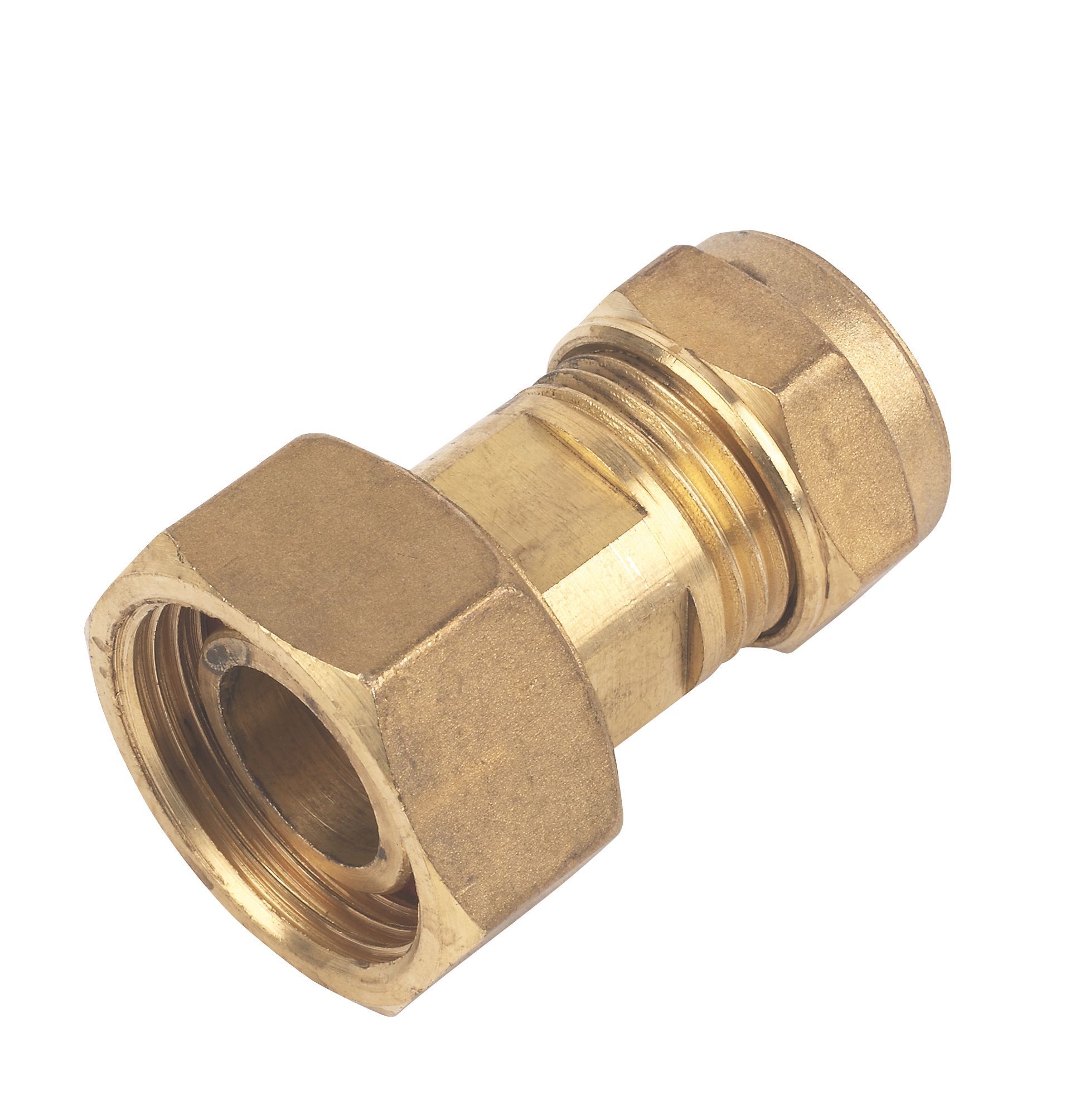 Plumbsure Compression Straight tap connector | Departments | DIY at B&Q