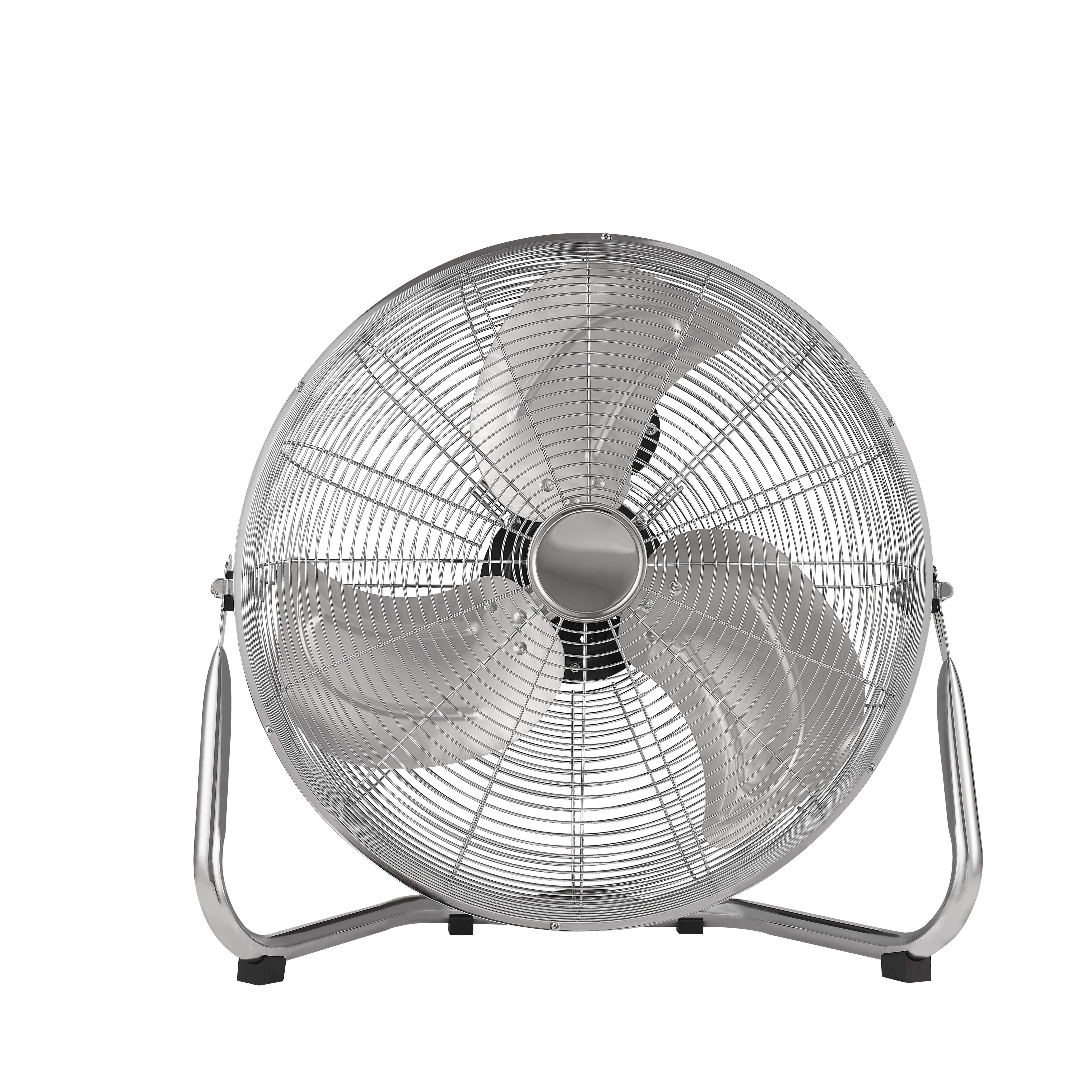Chrome effect 18" 110W Industrial fan | Departments | DIY at B&Q