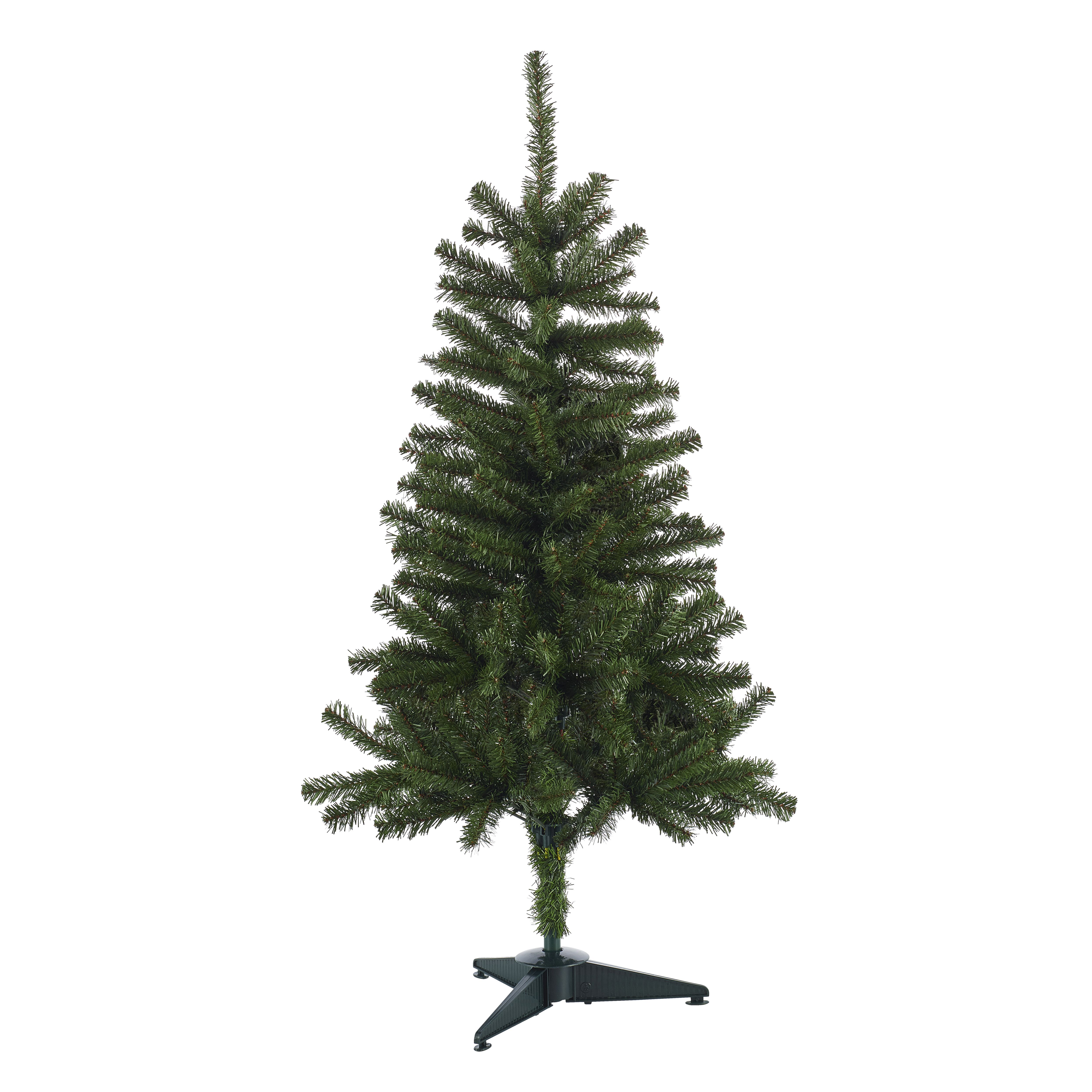 4ft Woodland Full looking green with PVC tips Artificial Christmas tree ...