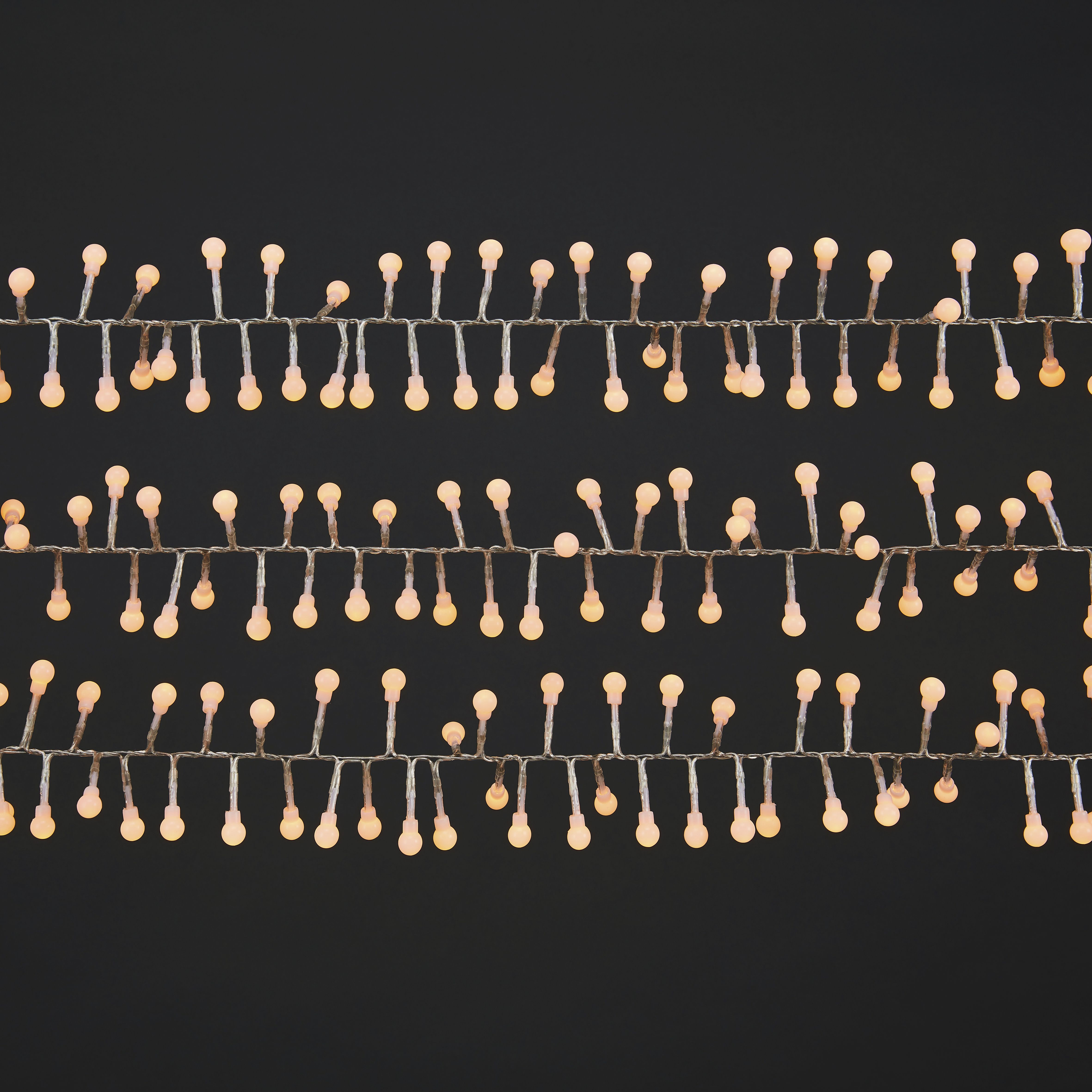 240 Warm white LED Cluster string light | Departments | DIY at B&Q