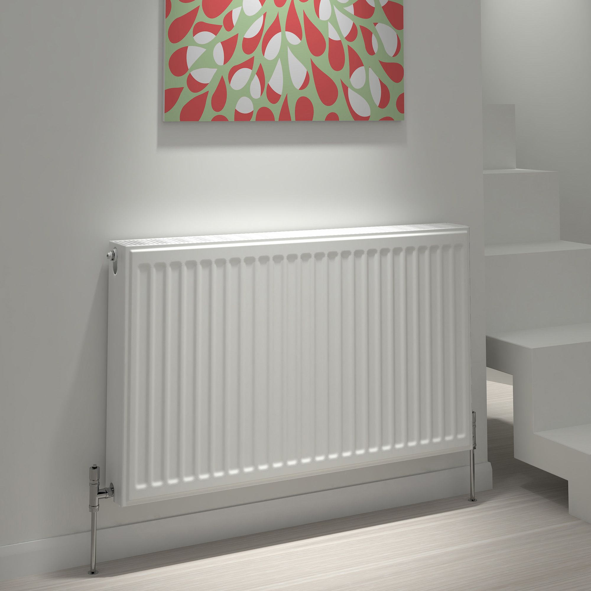 Kudox Type 22 Double Panel Radiator White H 500mm W 1800mm