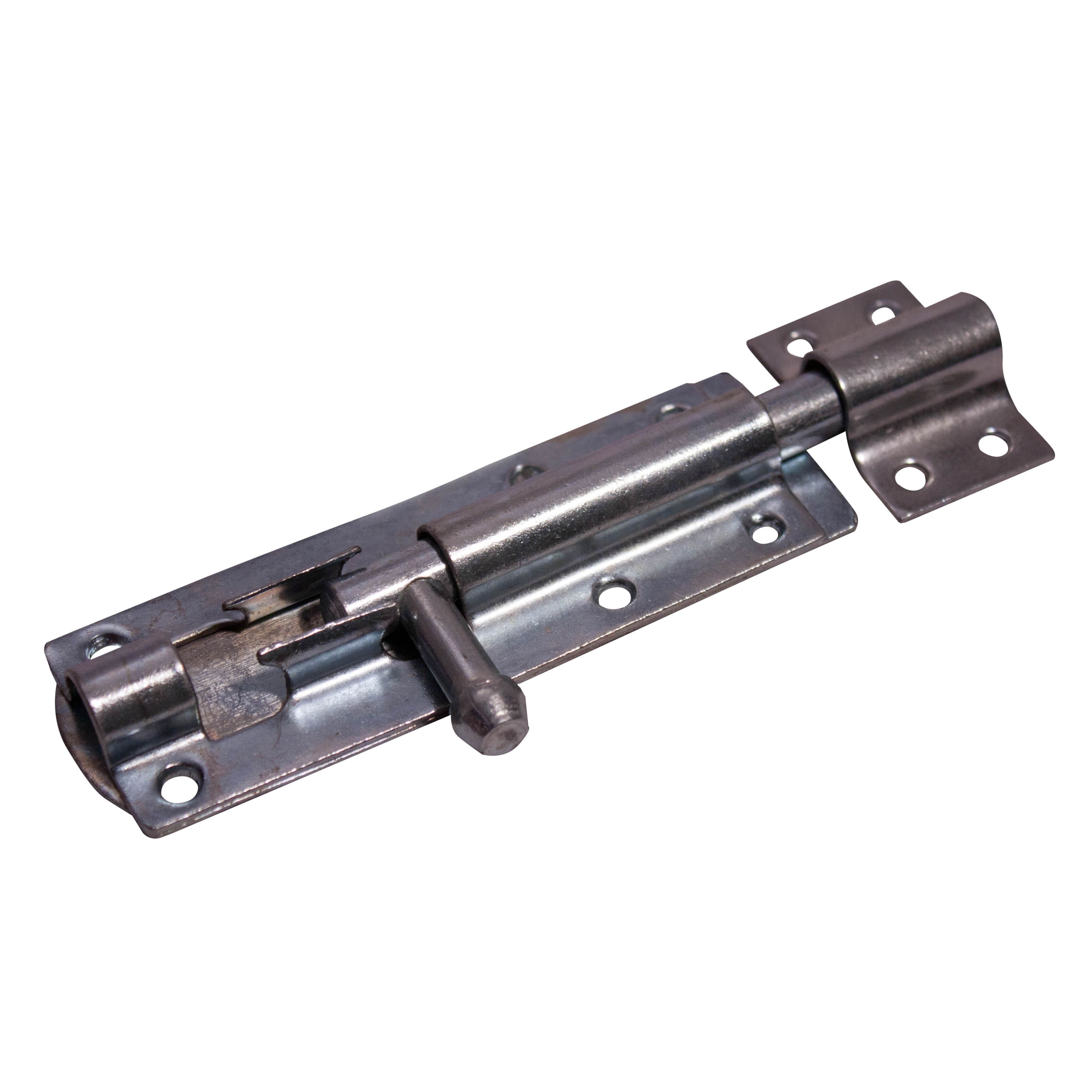 Blooma Zinc-plated Barrel Steel Gate bolt, (L)102mm | Departments | DIY ...