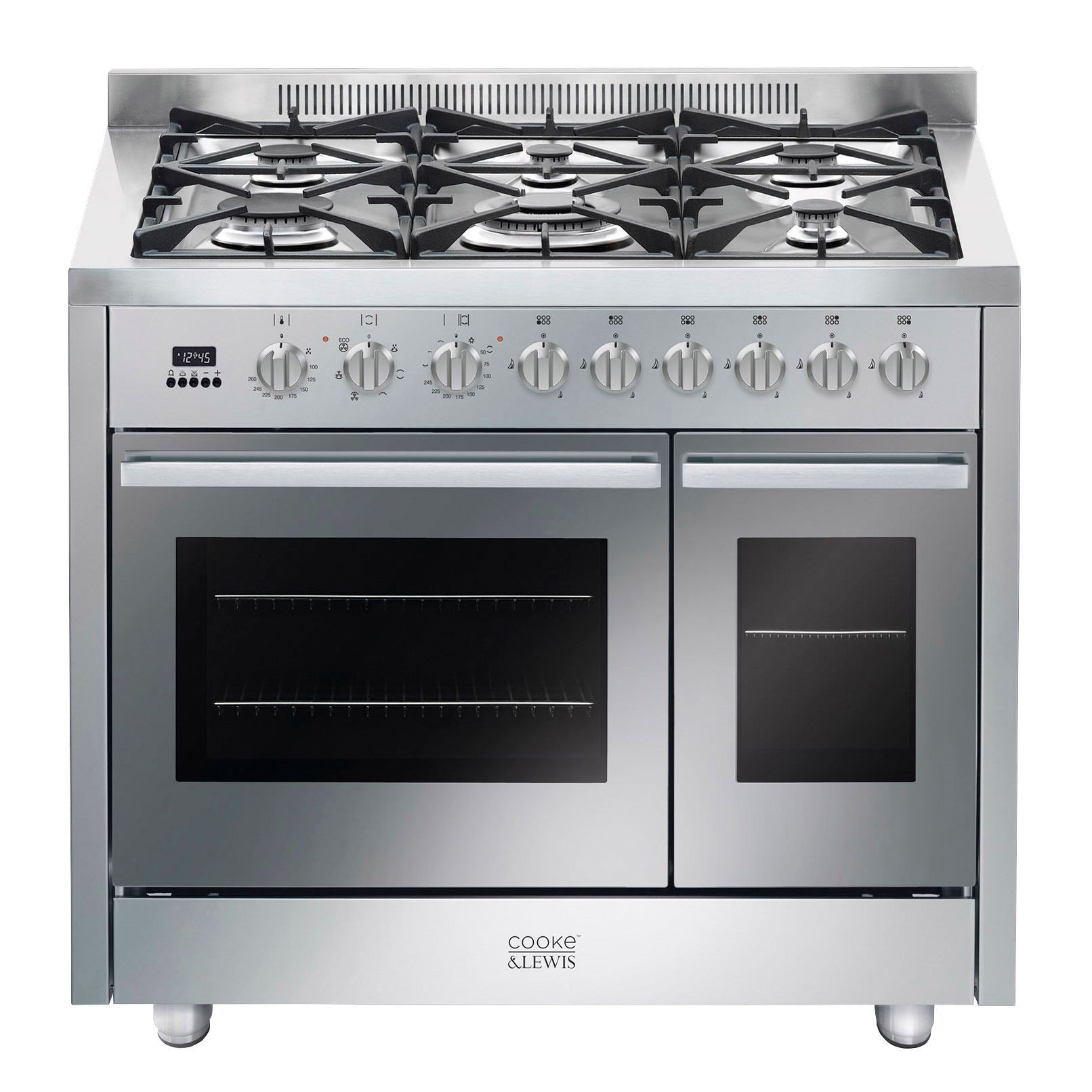 Cooke & Lewis Dual Fuel Range Cooker with Gas Hob, CLDFRC-100 ...