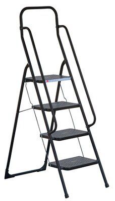 Abru 4 tread Steel Step stool (H)1.66m