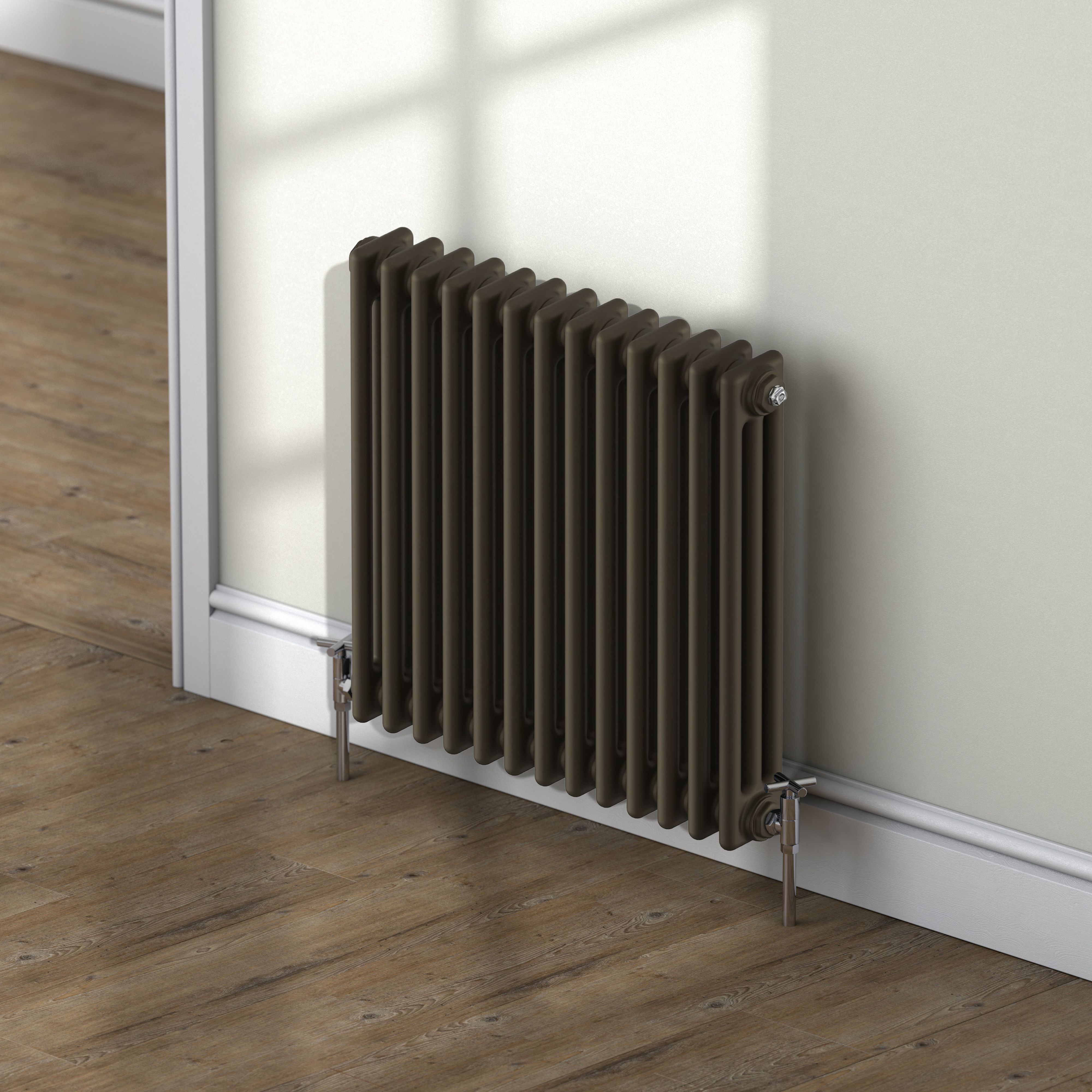 Acova Classic Bronze effect 3 Column Radiator, (W)628mm x (H)600mm