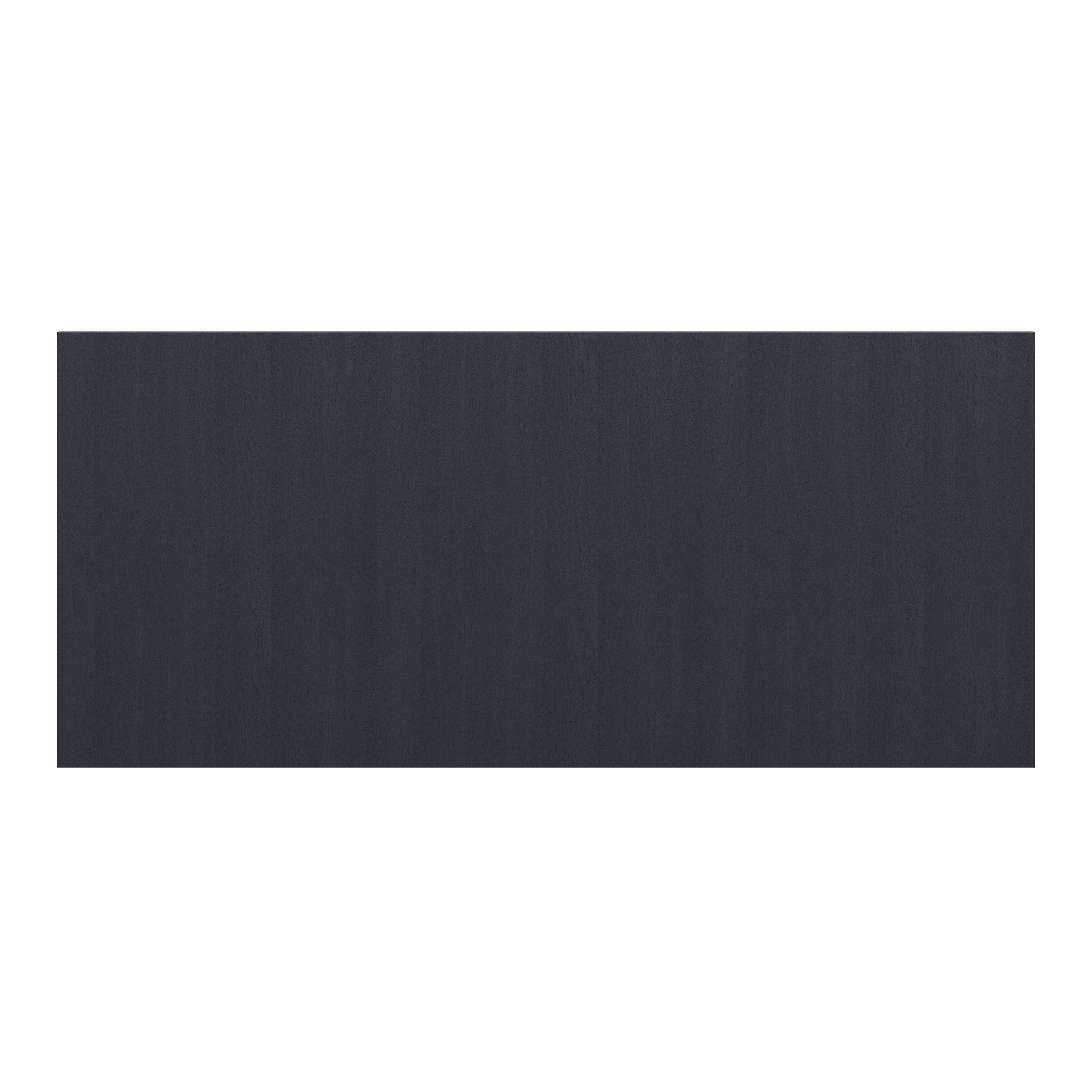 Alpinia Matt midnight navy wood effect Standard Breakfast bar back ...