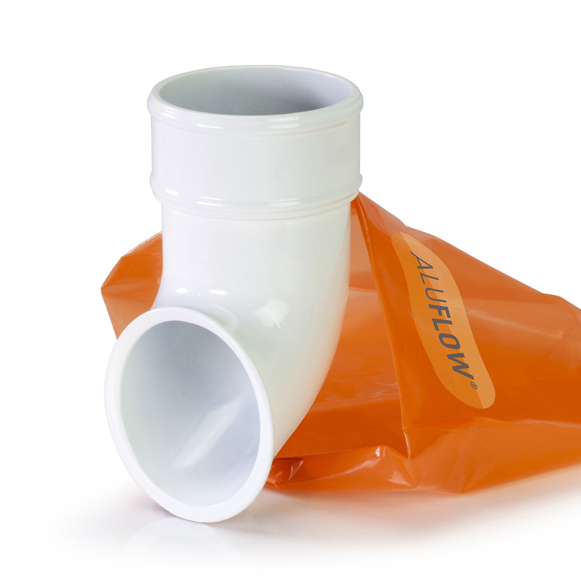 Aluflow White Round Gutter shoe (L)150mm (Dia)74mm | Tradepoint