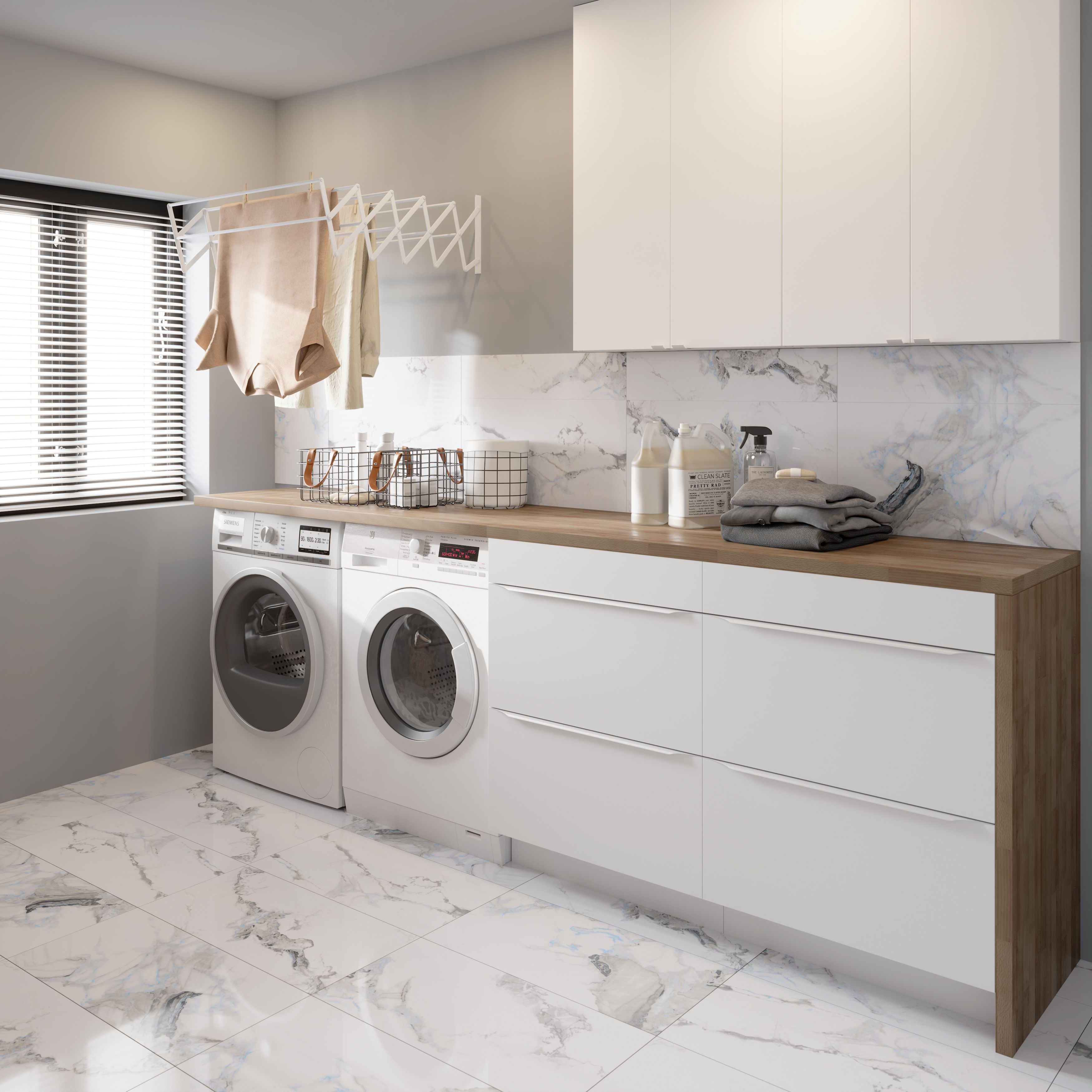 Alvaro White & Gold Gloss Marble effect Porcelain Indoor Wall & floor ...