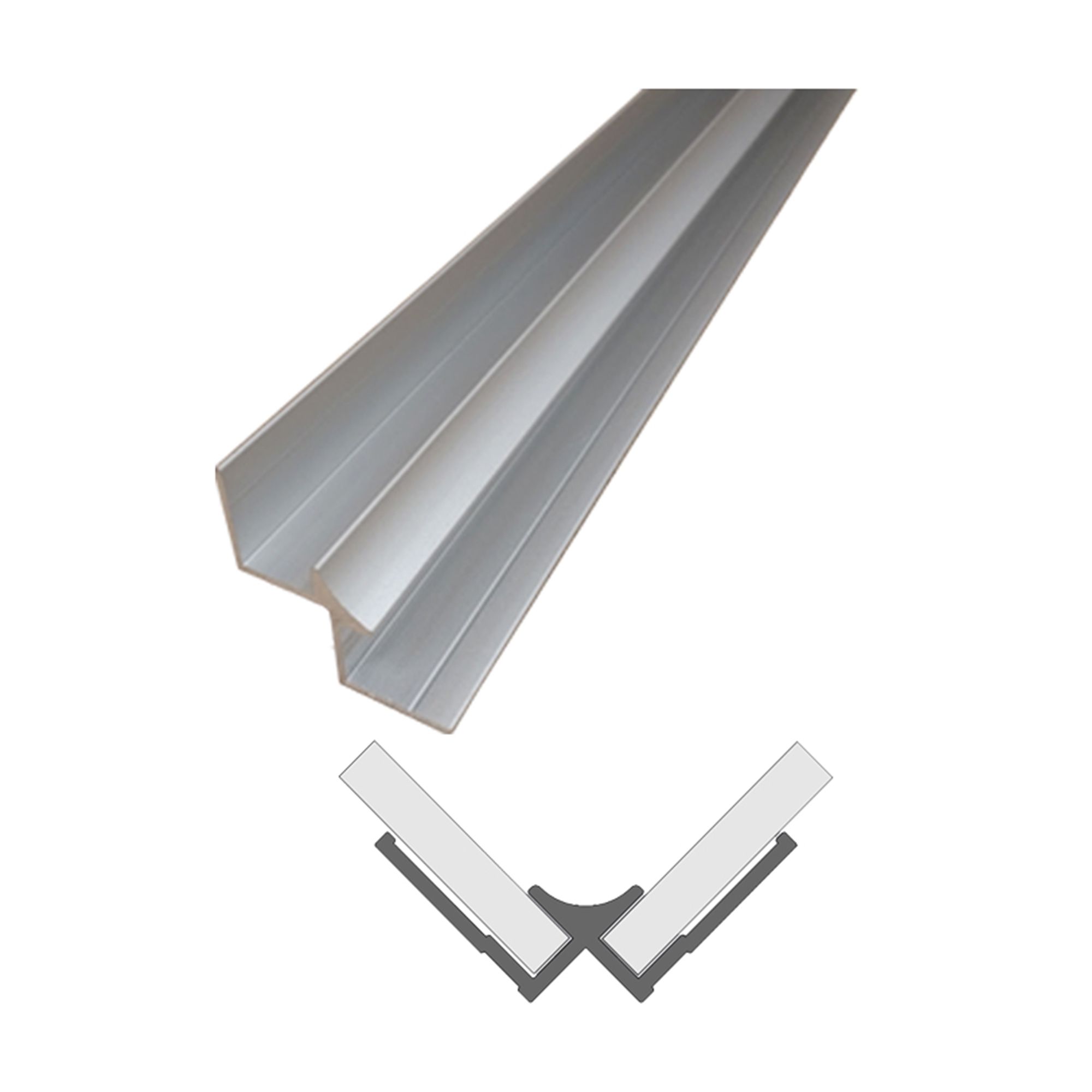 Aquadry Panel internal corner joint (L)2400mm - Satin
