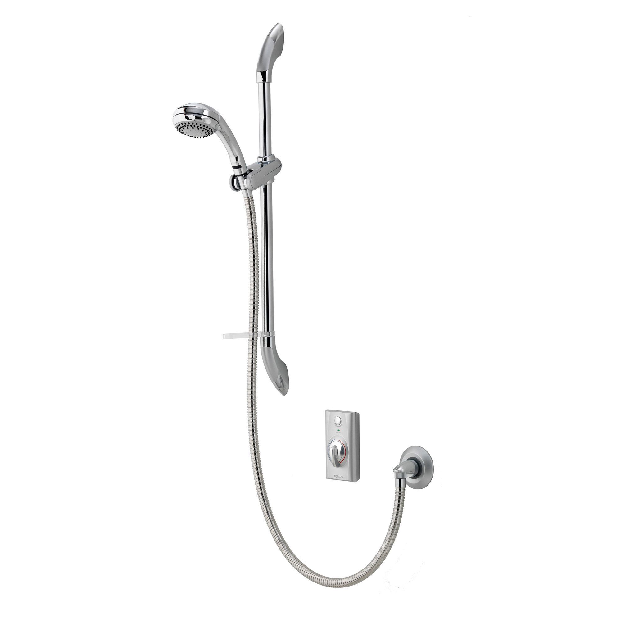 Aqualisa Visage Chrome effect Concealed valve Digital mixer Shower