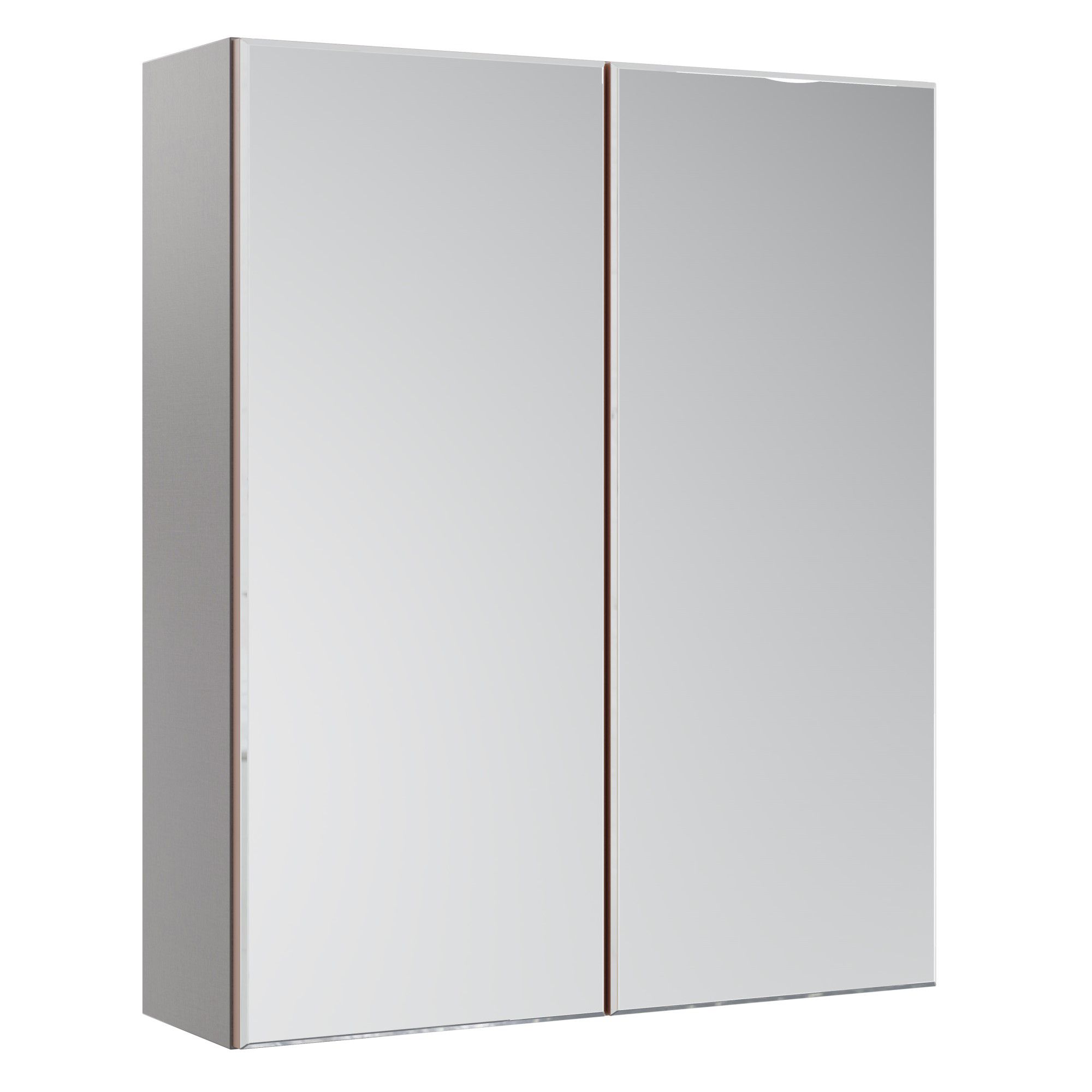 Ashford Dusty pink Double Bathroom Wall cabinet With 2 mirror doors (H ...