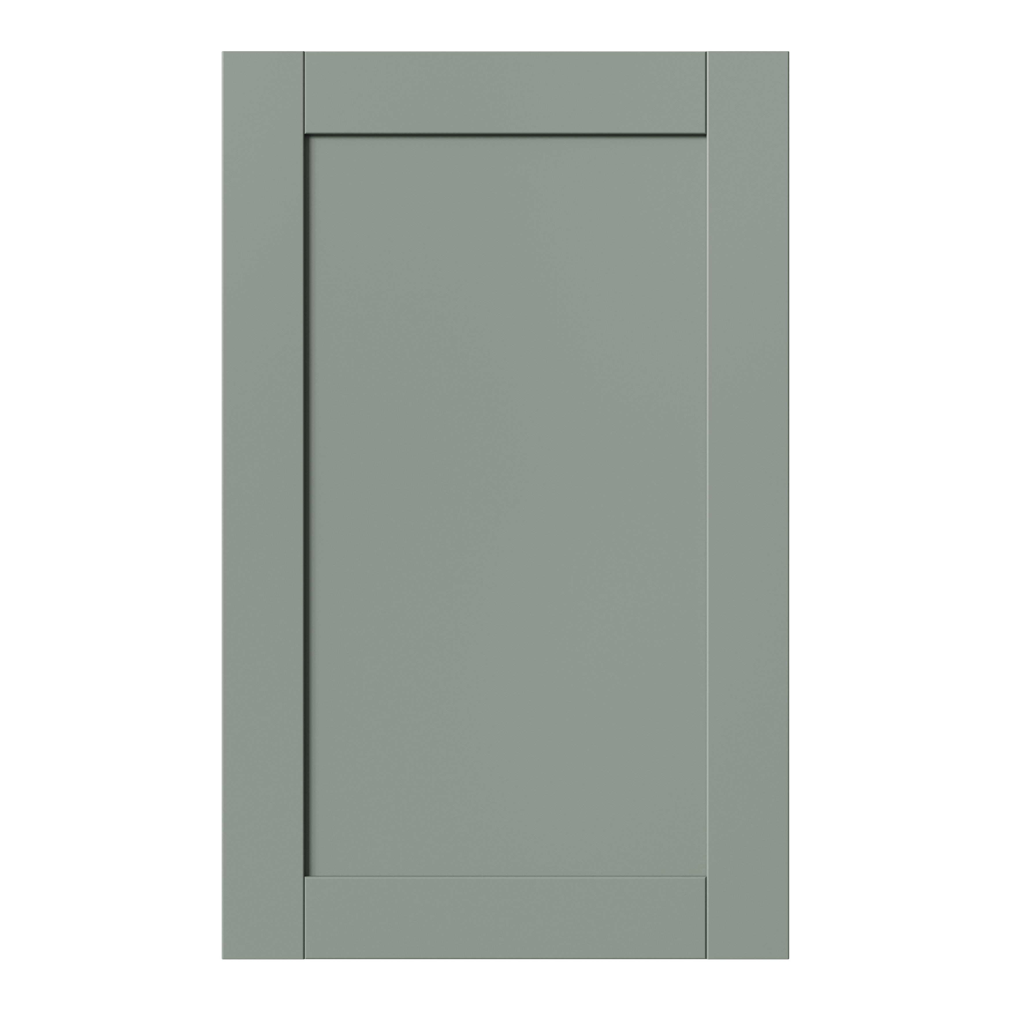 Ashmead Matt reed green Highline Cabinet door (W)450mm (H)715mm (T)16mm
