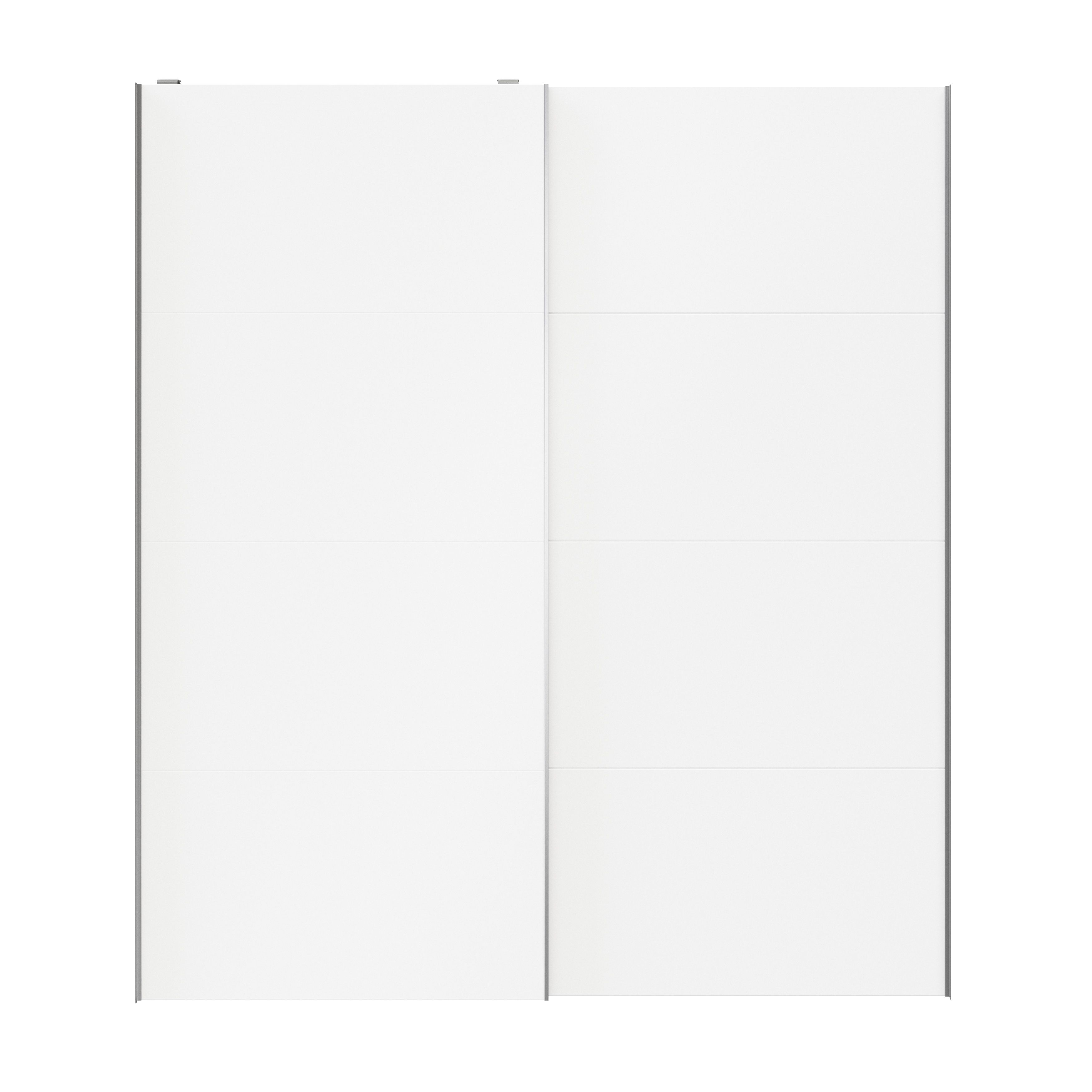 Atomia White 2 door Sliding Wardrobe Door kit (H)2250mm (W)2000mm