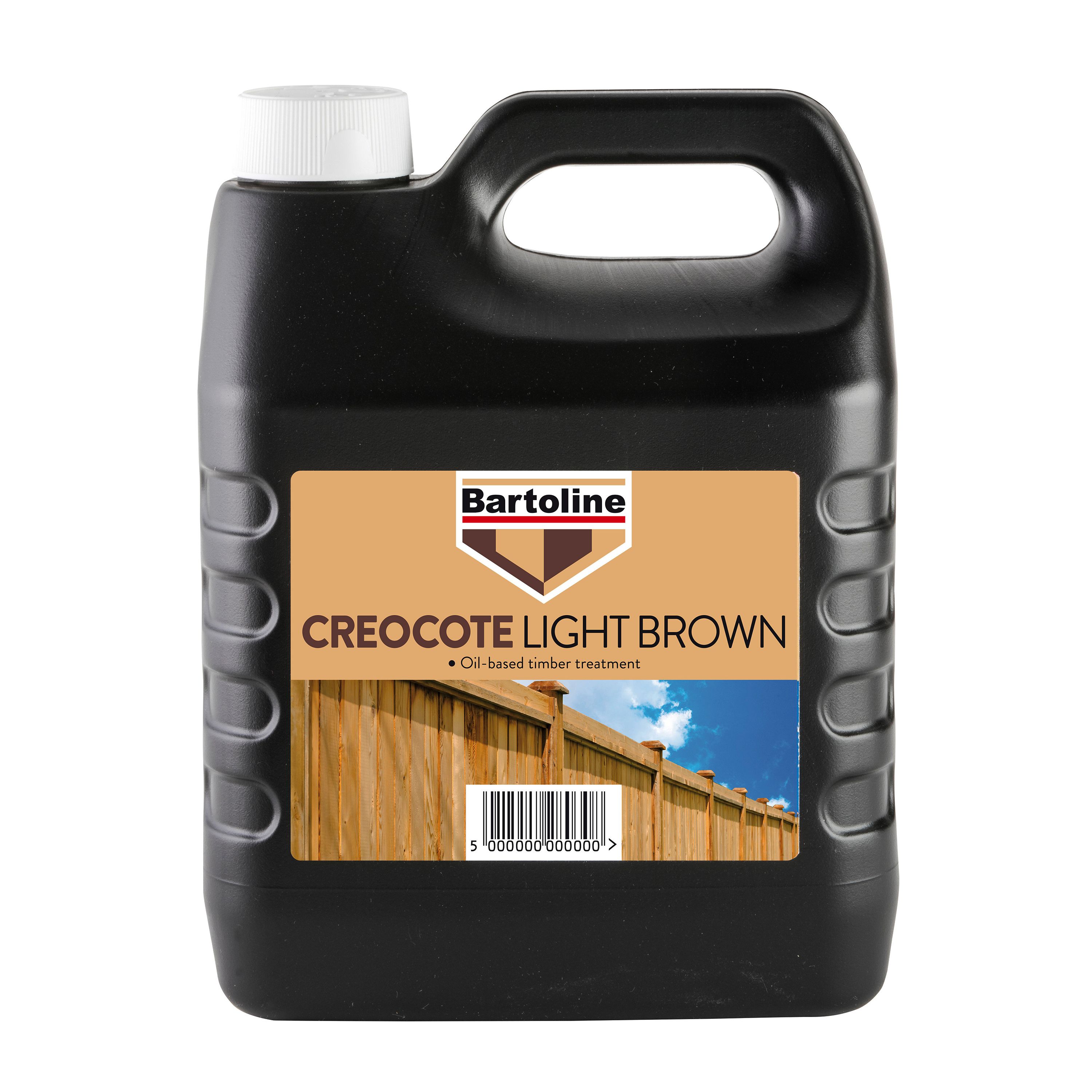 Bartoline Light Brown Matt Creocote wood treatment, 4L