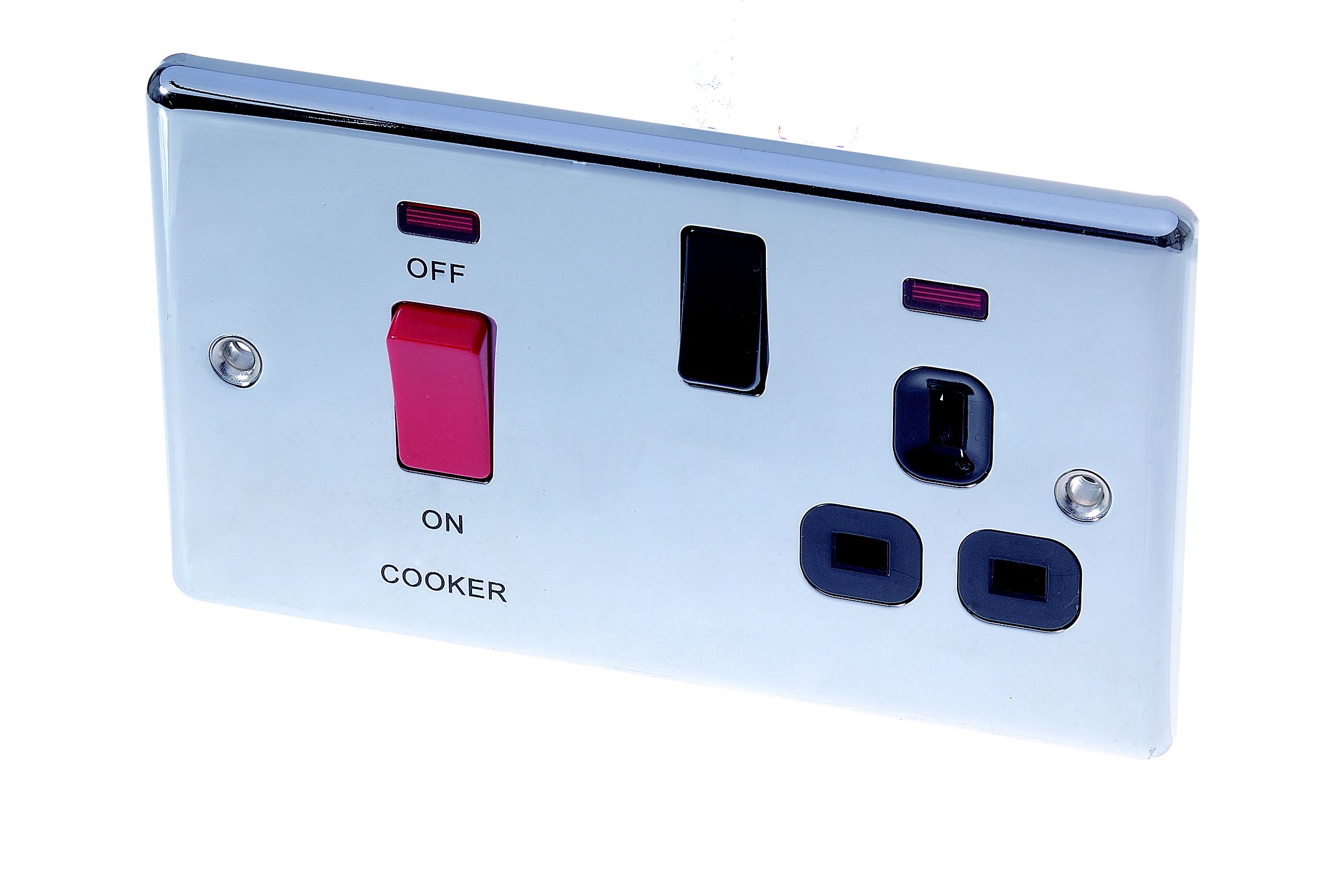 Black Cooker switch & socket | Tradepoint